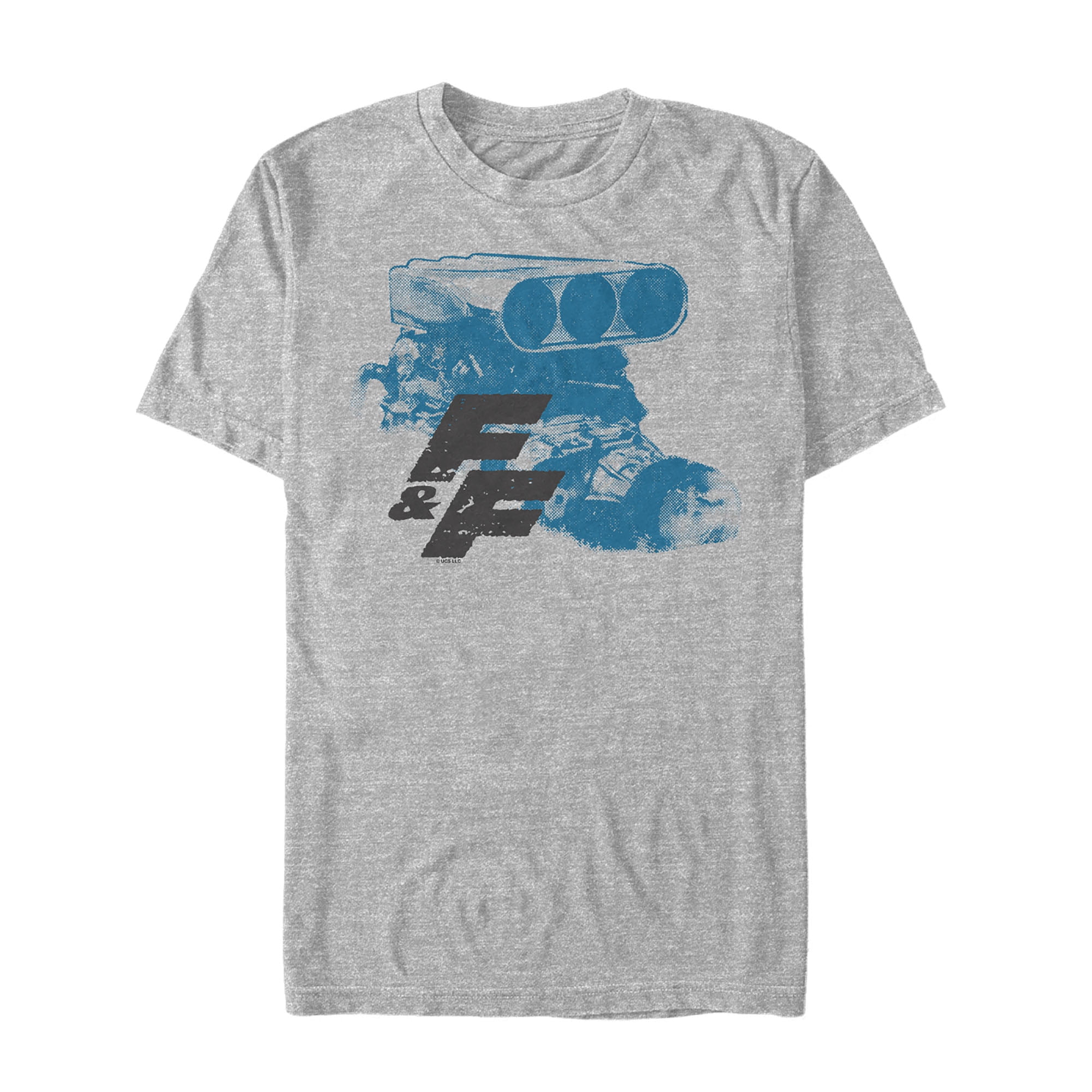 Men's Fast & Furious FF Engine Logo Graphic Tee Athletic Heather 2X ...