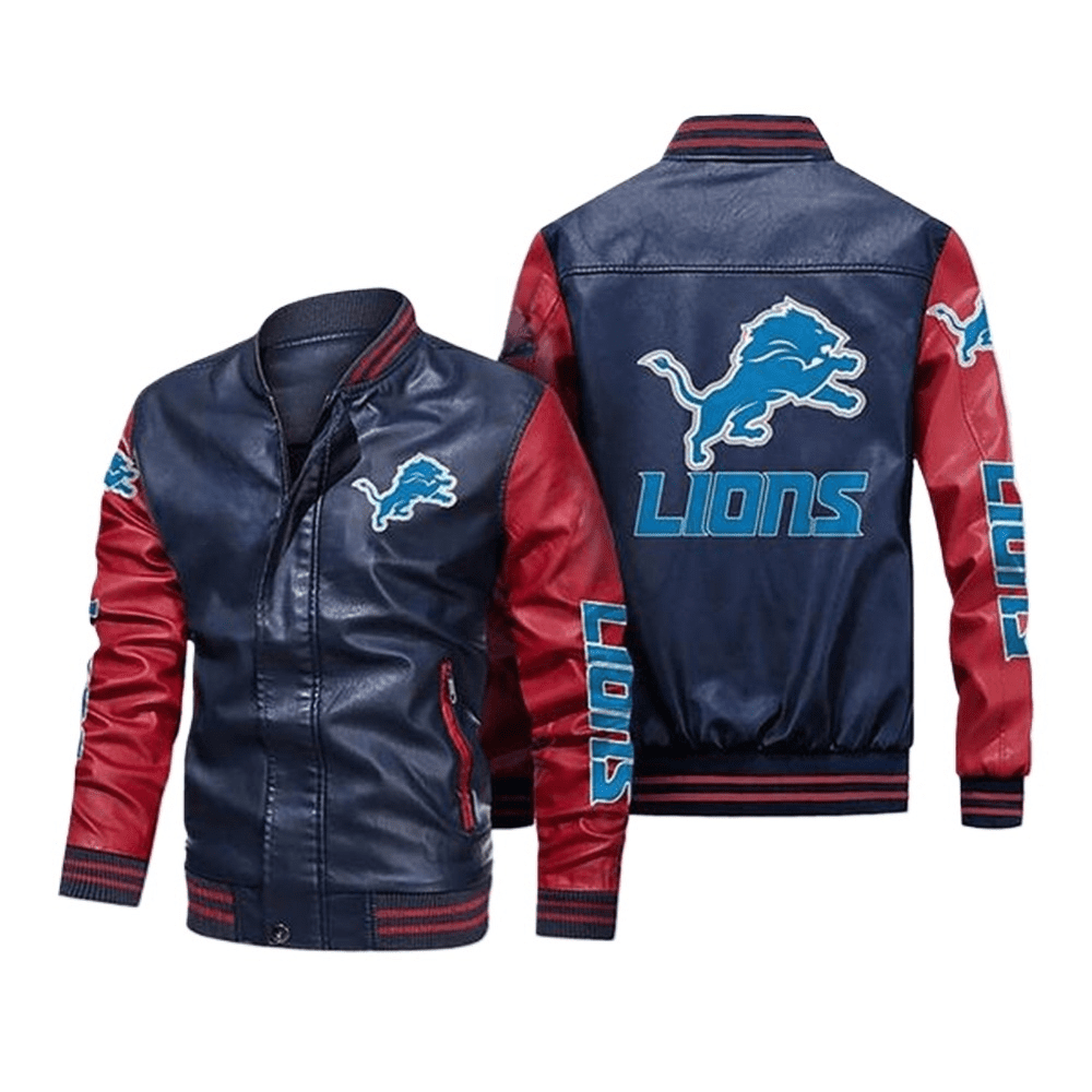Men's Faux Leather Jacket Rugby Baseball Stand Collar Slim Fit Coat ...