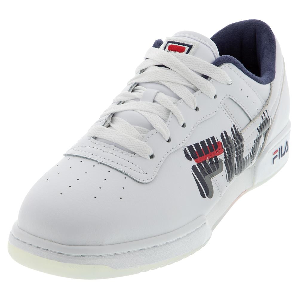 Men's Fila Original Fitness Graphic White/Fila Navy/Fila Red (1FM00700 125) - 9 - Walmart.com