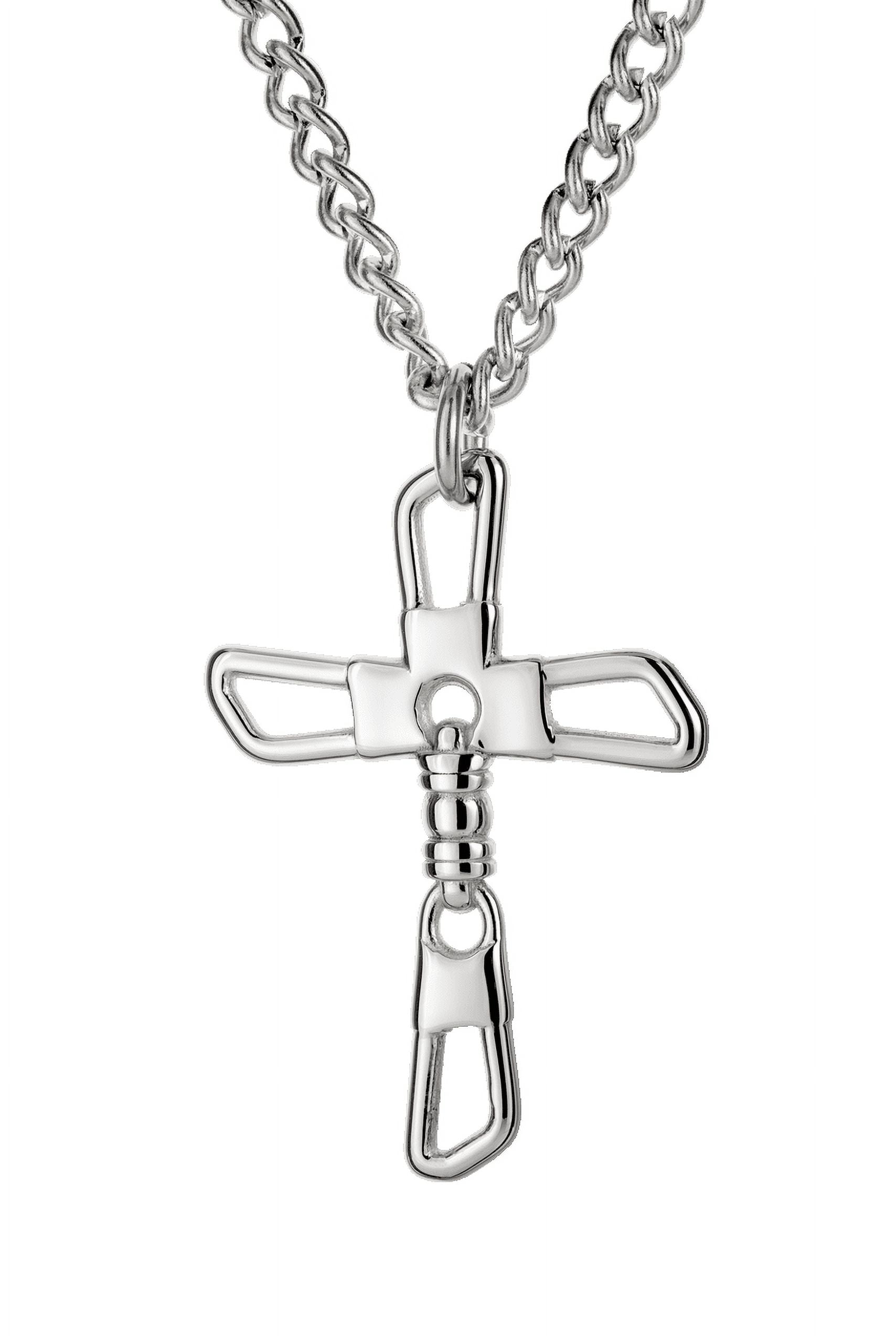 Men's Fishers Of Men Cross Necklace - Matthew 4:19 by Shields of Strength - Walmart.com