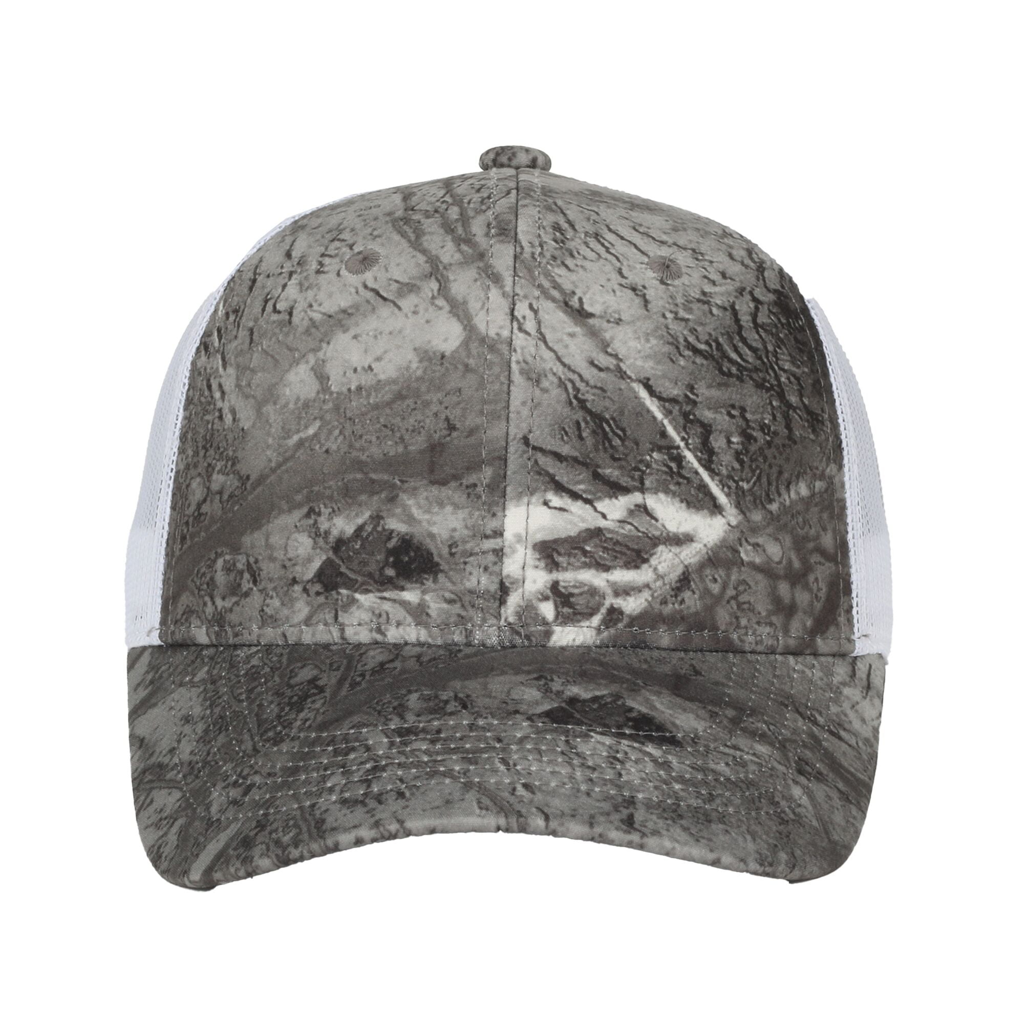 Realtree Men's Grey Camo Fishing Hat Adjustable Polyester Baseball Cap ...
