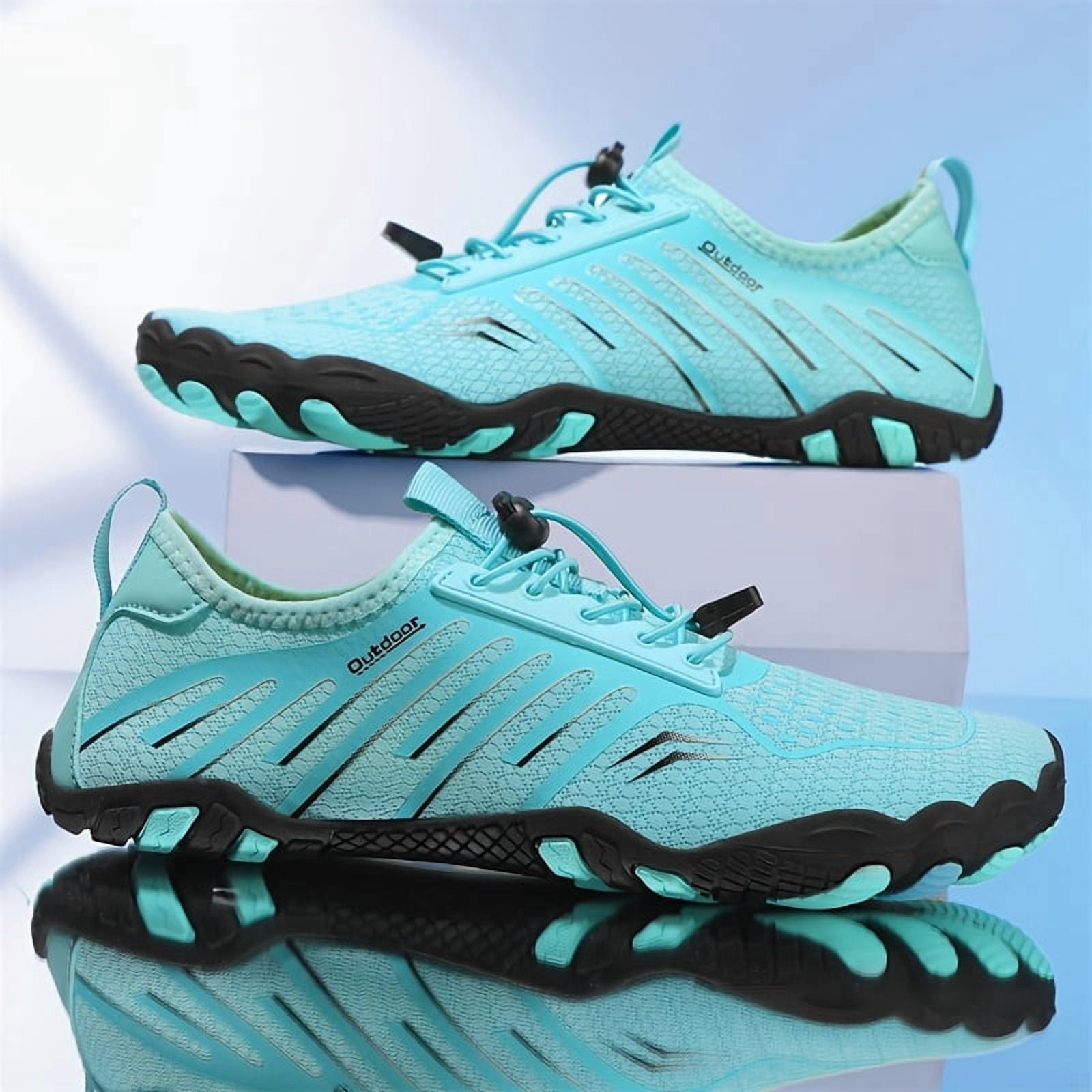 Men's Five-Finger Beach Shoes, Quick-Dry Barefoot Water Shoes for ...