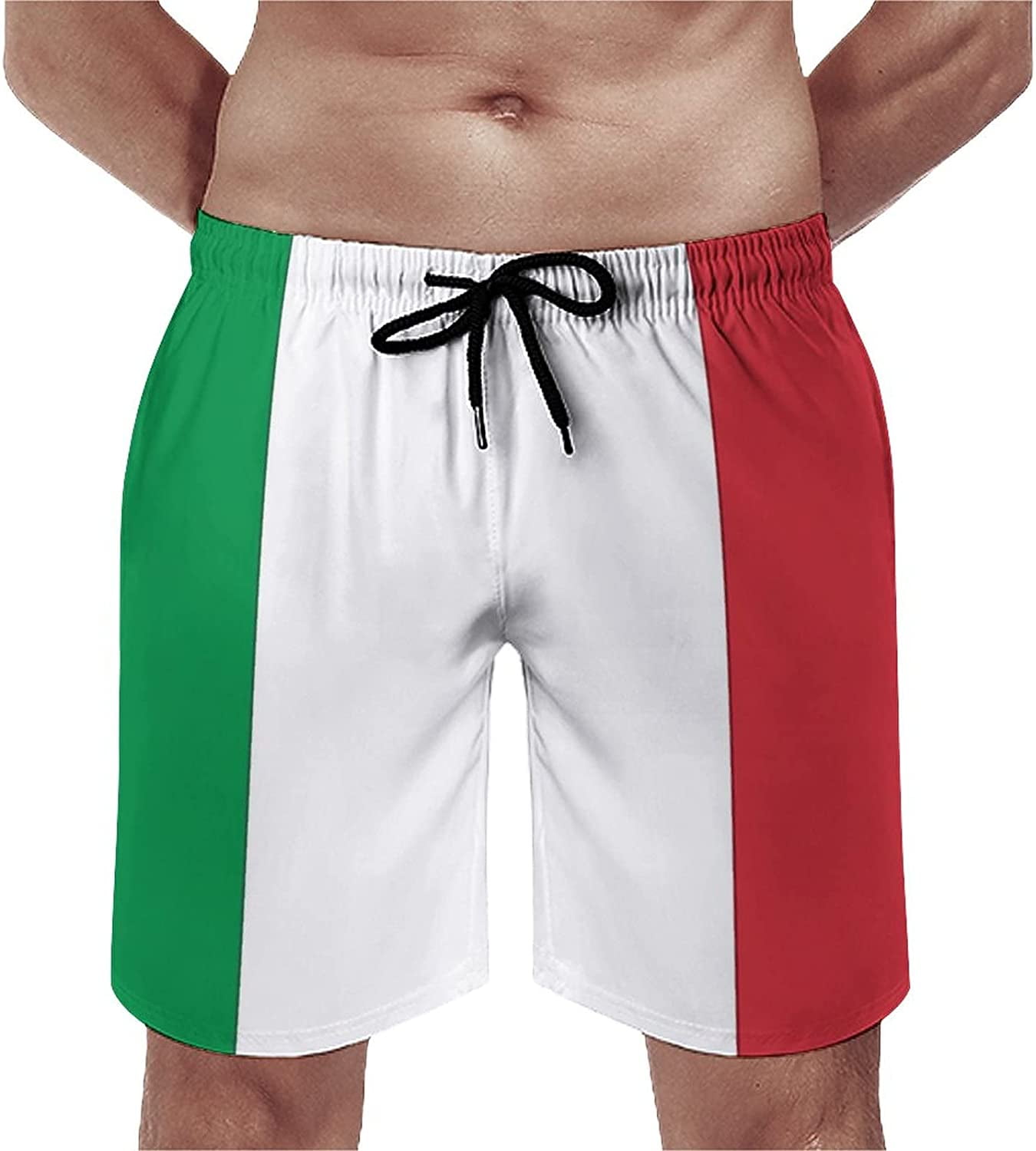 Men's Flag-of-Mexico Quick Dry Board Shorts with Mesh Lining Swim ...