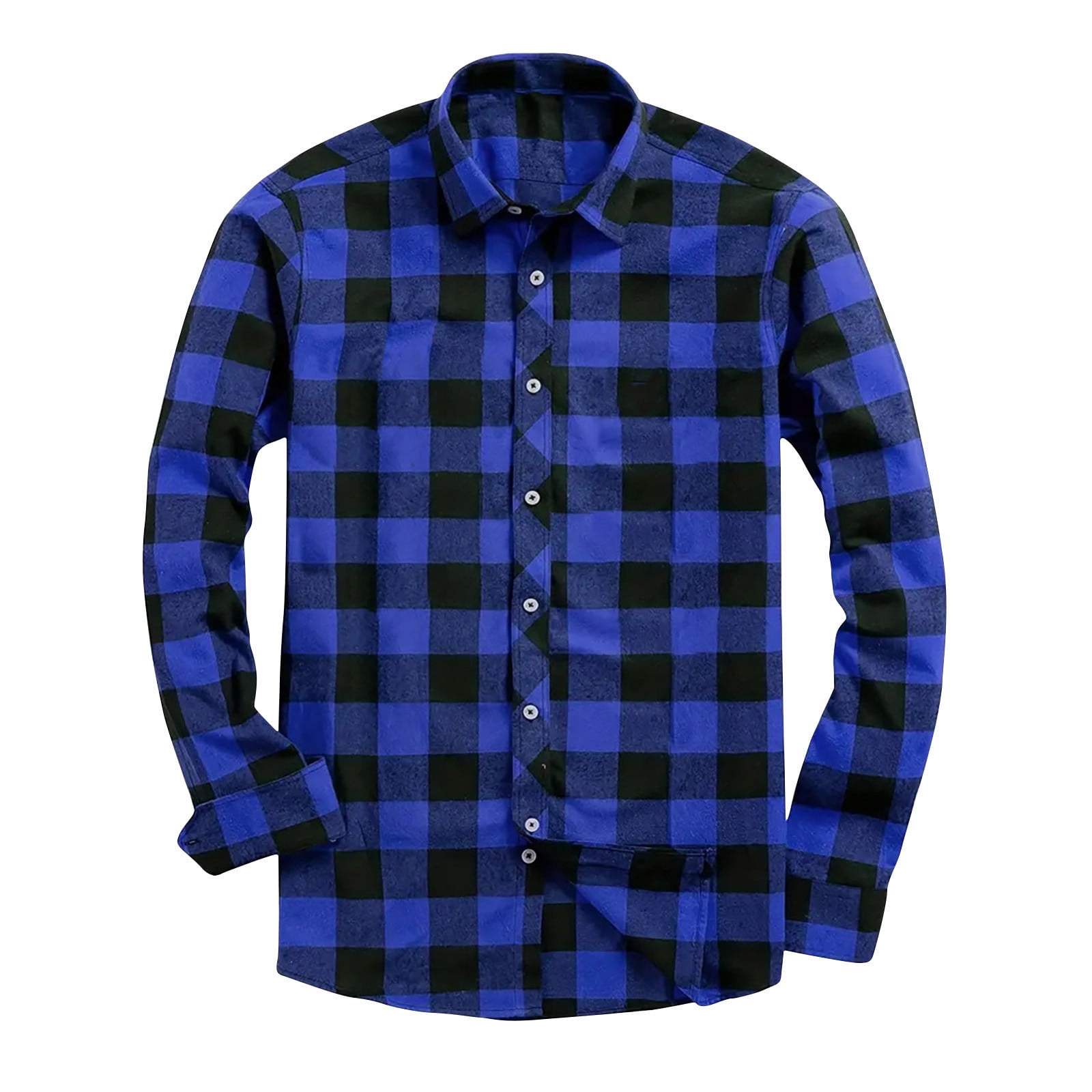 Men's Flannel Shirt With Long Sleeve, Men's and Big Men's Plaid Flannel ...