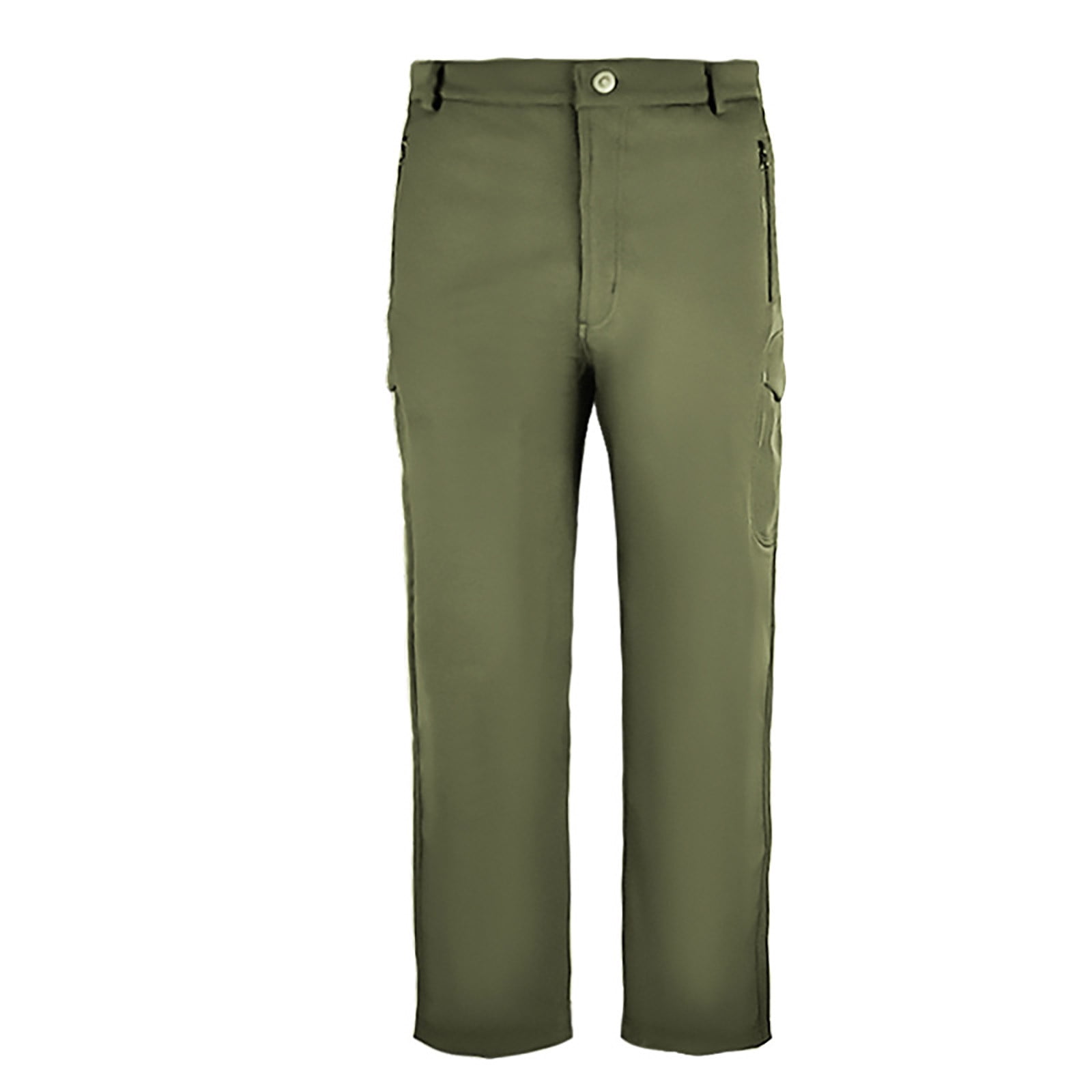 Men's Fleece Lined Hiking Pants Winter Waterproof Tactical Pants with ...