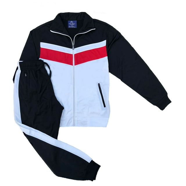 Men's Flex-It Activewear Jogger Track Jacket & Track Pants Jogging Suit ...