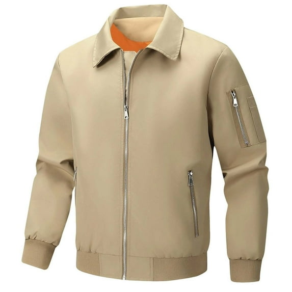 Men's Flight Suit Jacket Hooded Design Long Sleeve Casual Lightweight ...