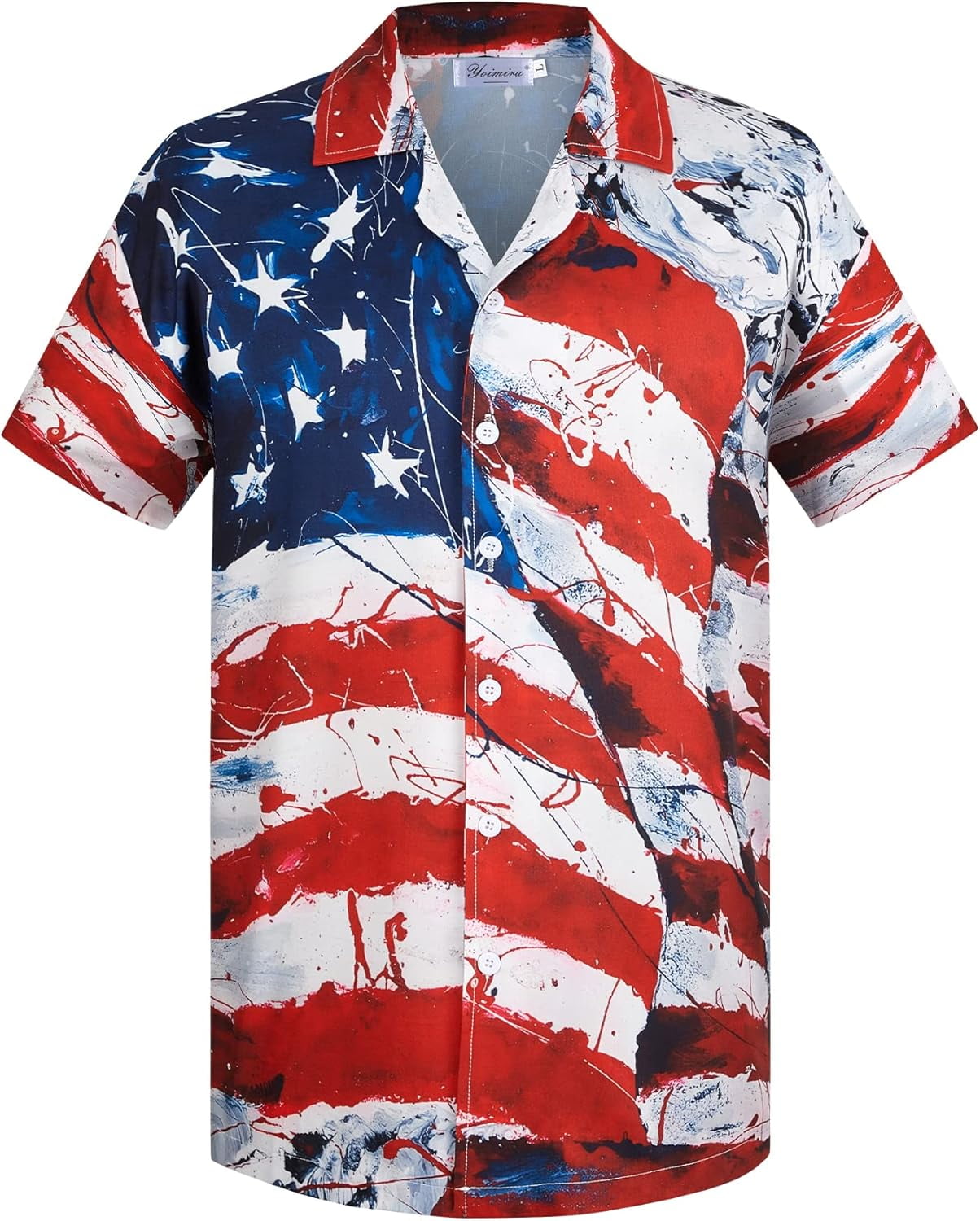 Men’s Floral Aloha Beach Shirt - Casual Short Sleeve Button Down ...