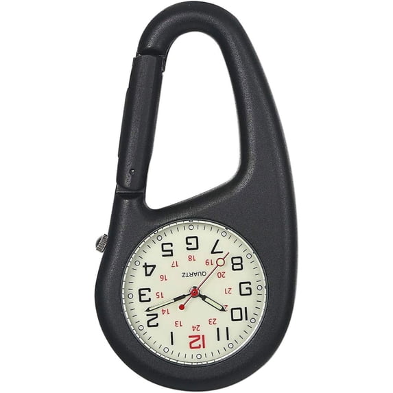 Men's Fob Watch, Carabiner Clip Watch, Backpack Belt Pocket Watch with ...