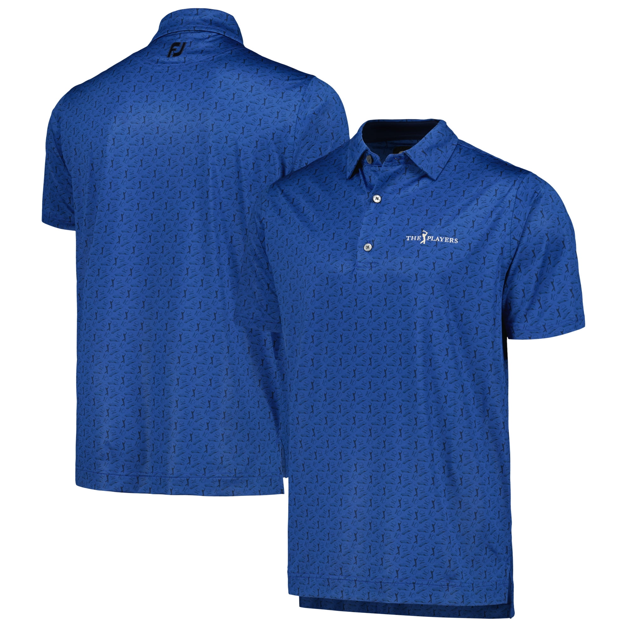 Men's FootJoy Navy THE PLAYERS Allover Print Polo - Walmart.com
