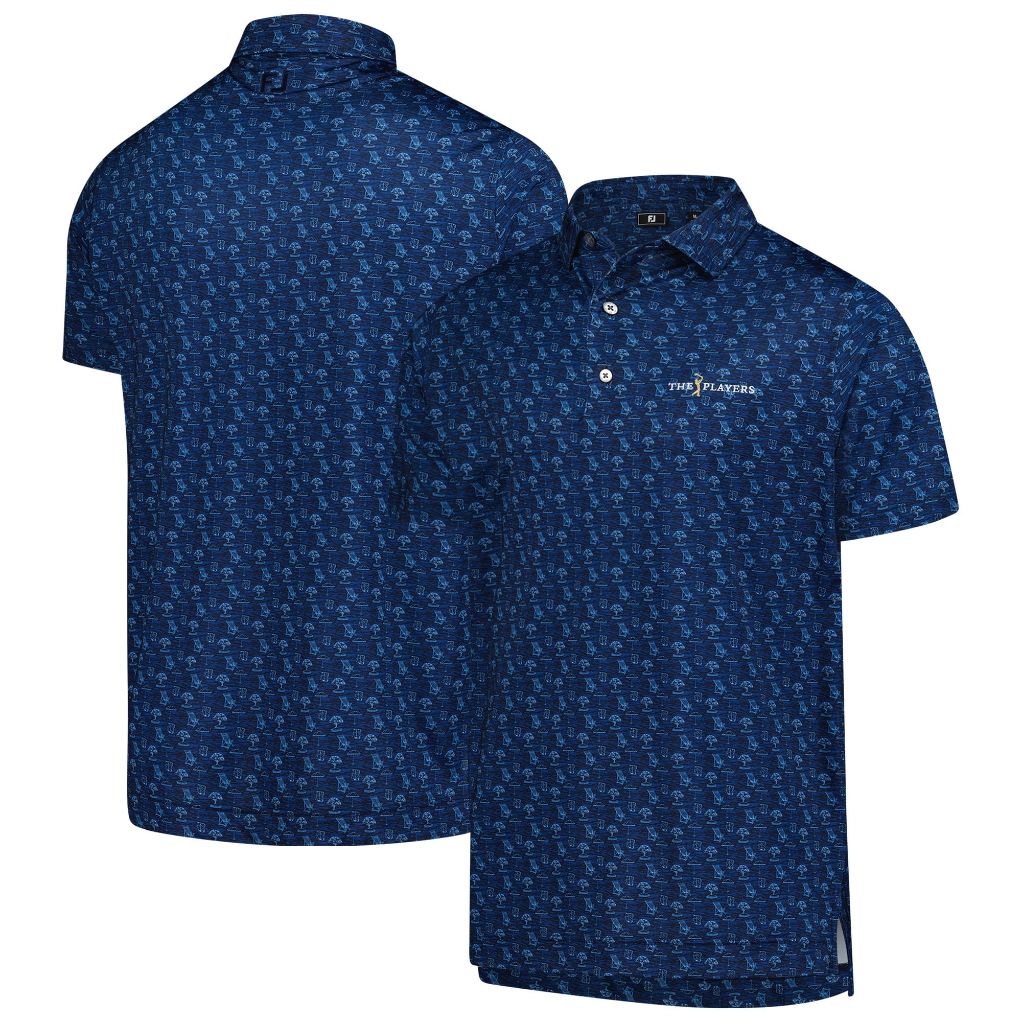 Men's-FootJoy Navy THE PLAYERS ProDry All Over Print Polo - Walmart.com