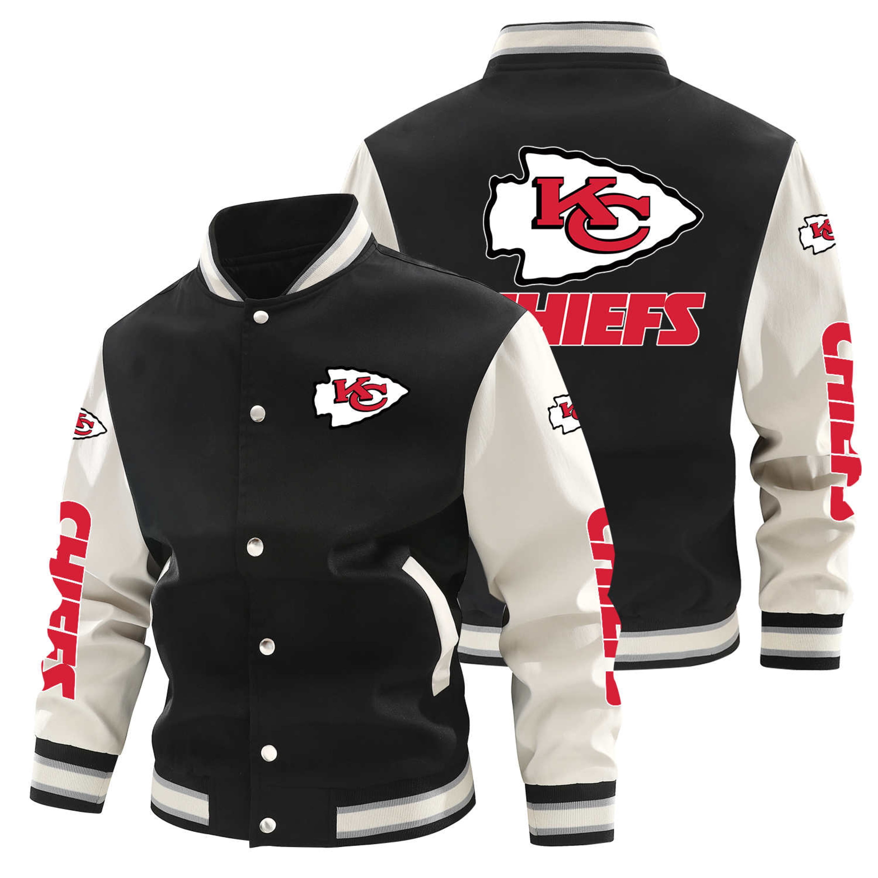 Men's Football Fashion Varsity Jacket Causal Slim Fit Cotton Letterman ...