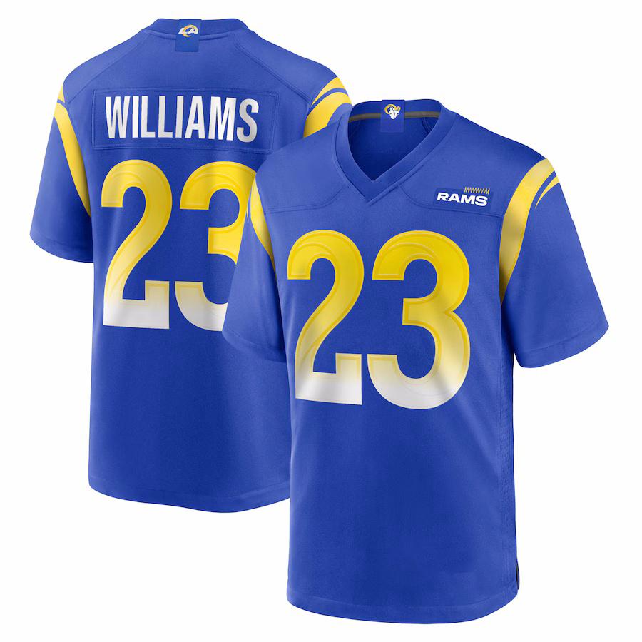 Men's Football Shirt los_ angeles_ “rams”_Williams#23 Sport Team Game ...