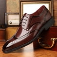 Men's Formal Dress Shoes, Comfortable Business Casual Lace-Up Footwear ...