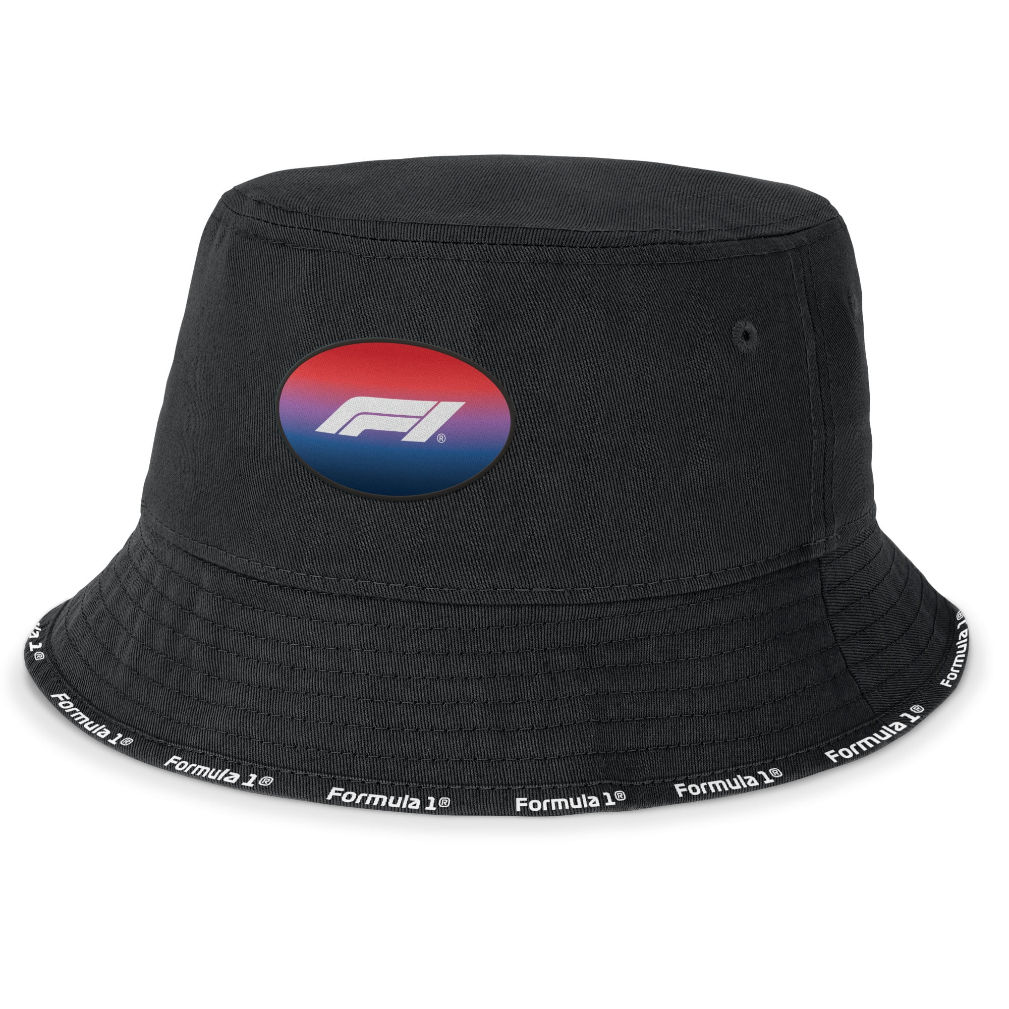 Men's Formula 1 Black Formula 1 Merchandise-Fair Catch Bucket Hat ...