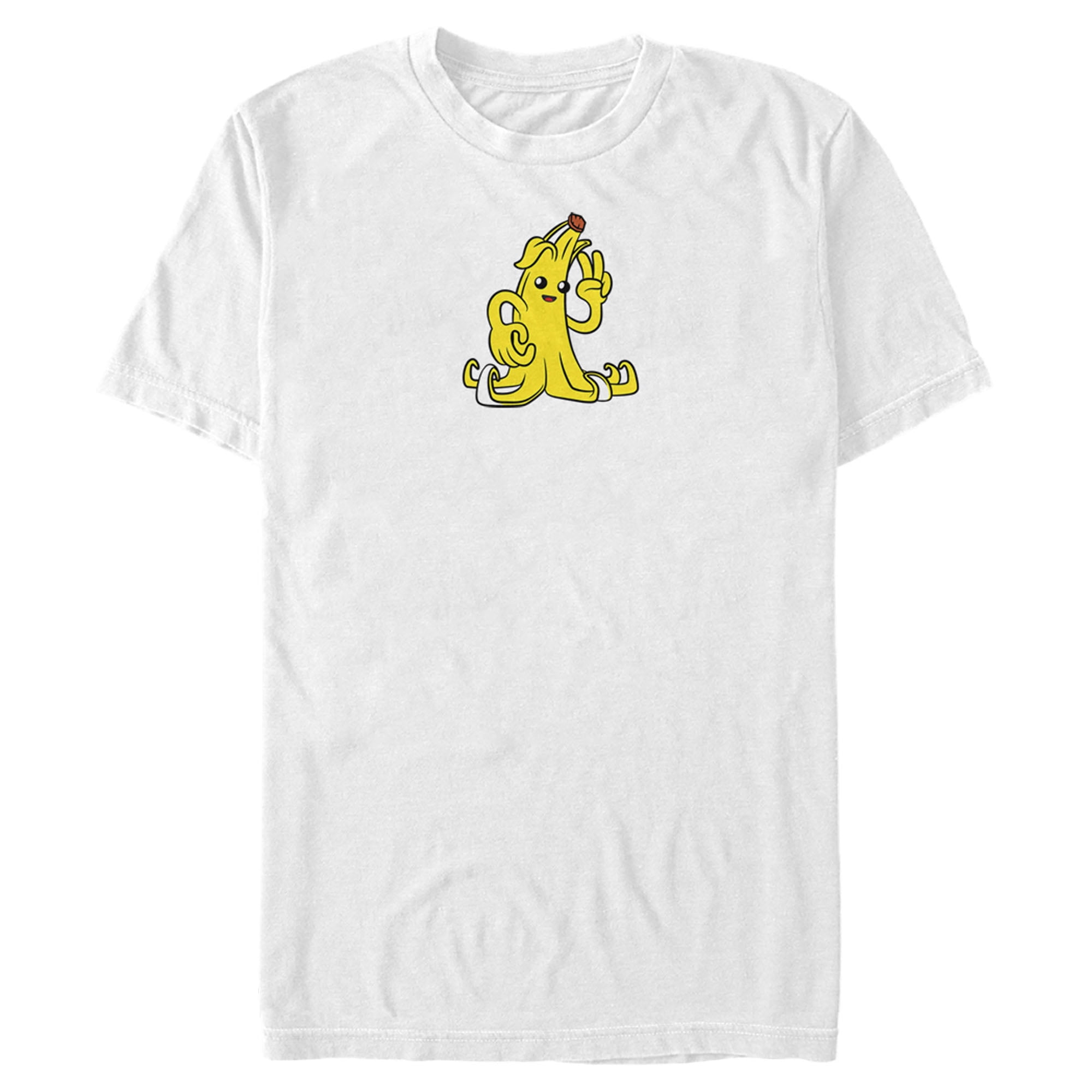 Men's Fortnite Peely Peace Sign Graphic Tee White Large - Walmart.com