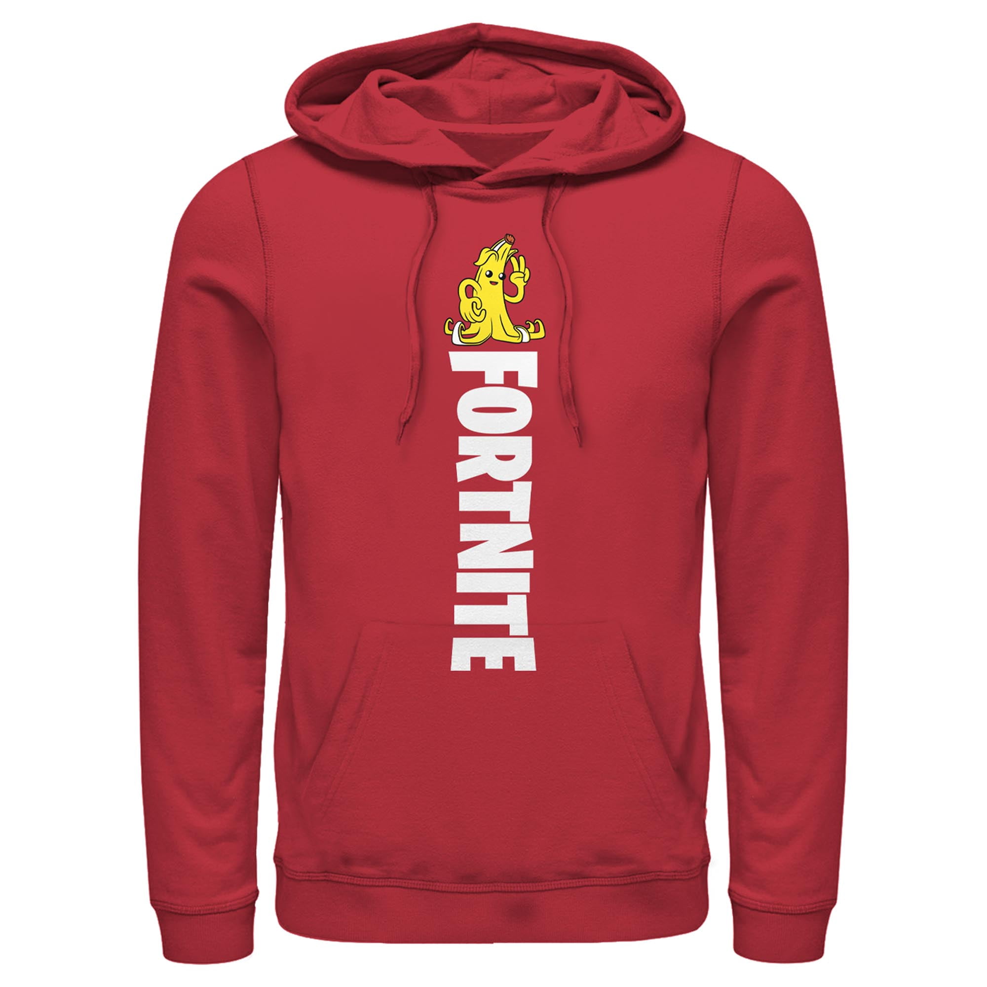 Men's Fortnite Peely Peace Sign Portrait Hoodie Color: Red Size: XXL ...