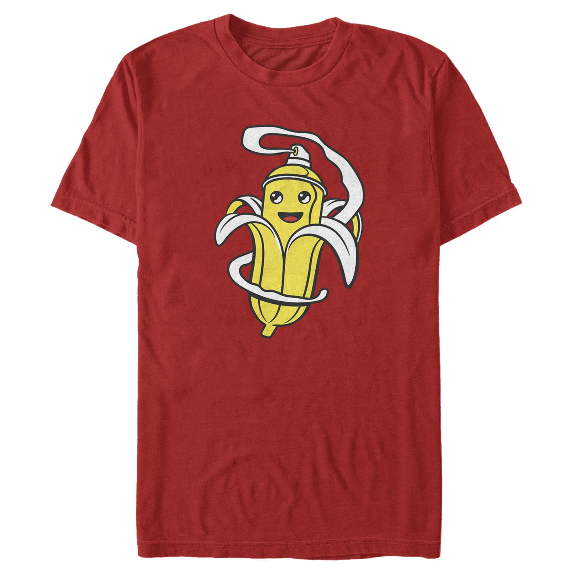 Men's Fortnite Peely Spray Can Graphic Tee Red Medium - Walmart.com