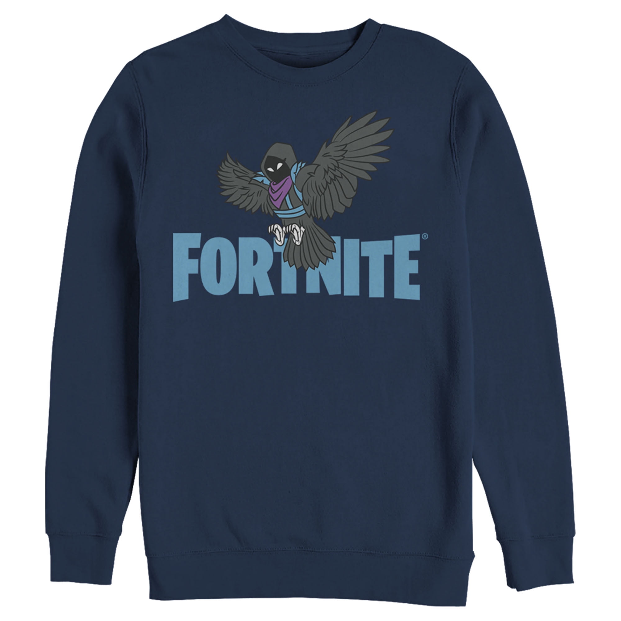 Men's Fortnite Raven Logo Sweatshirt Navy Blue Medium - Walmart.com