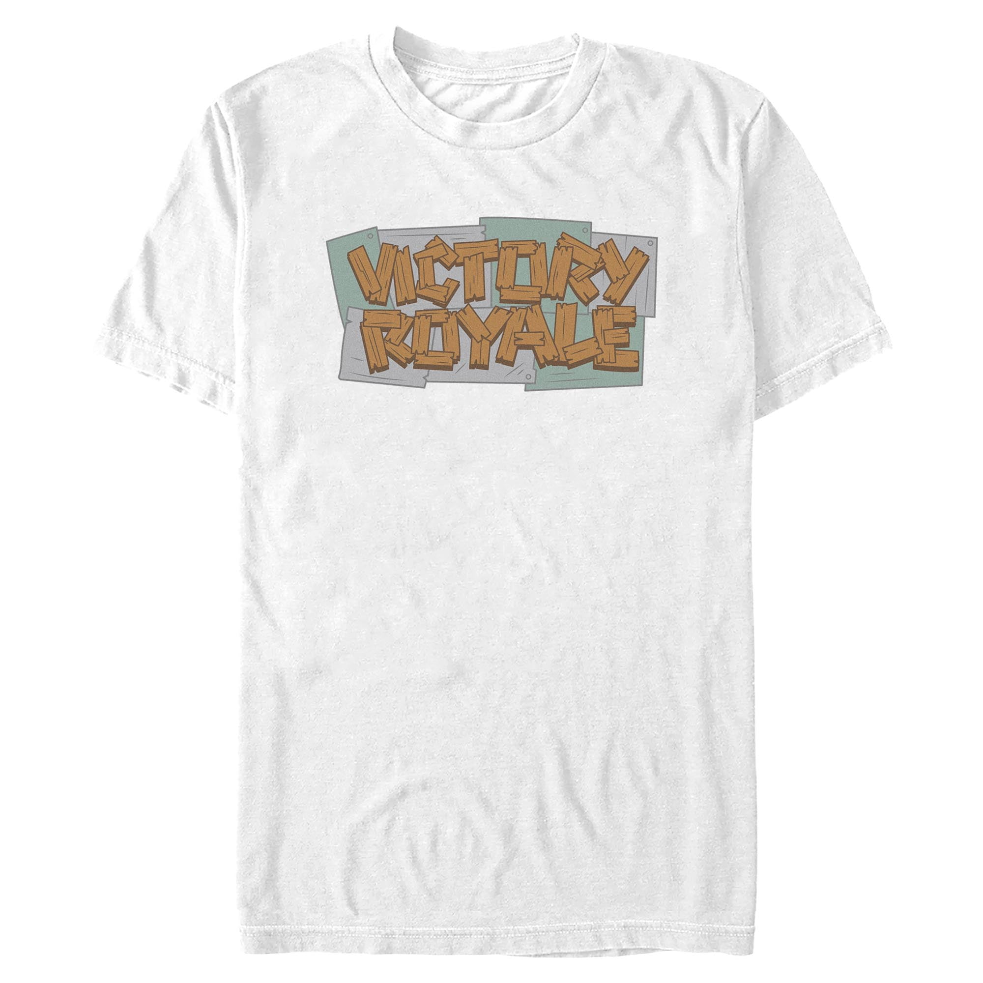 Men's Fortnite Victory Royale Wooden Logo Graphic T-Shirt - Walmart.com