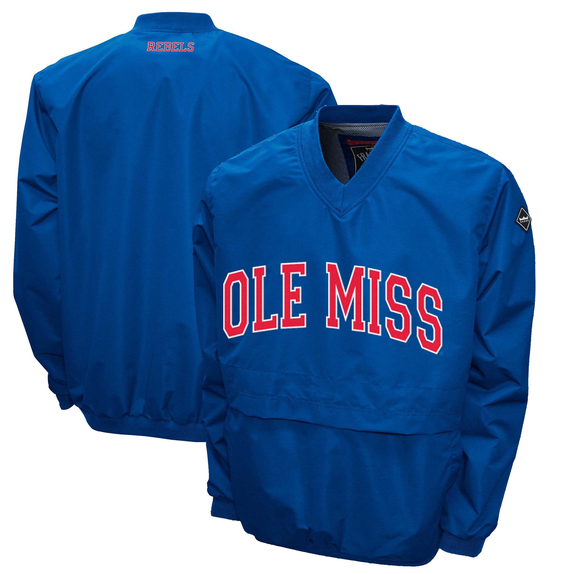 Men's Franchise Club Light Blue Ole Miss Rebels Windshell FC Member V ...