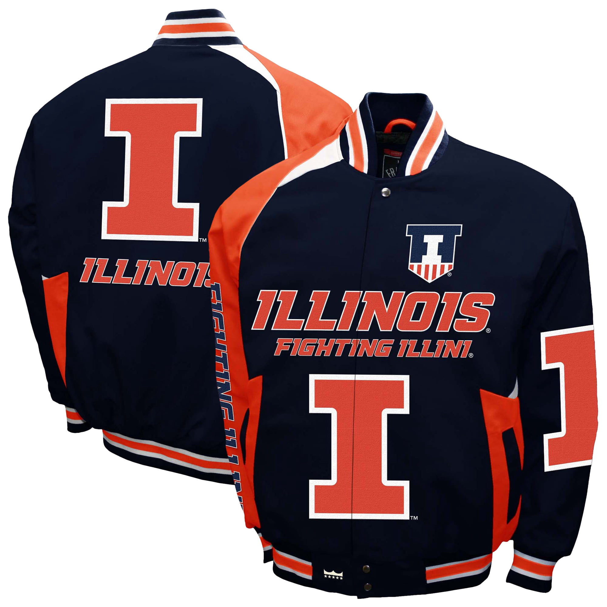 Men's Franchise Club Navy Illinois Fighting Illini Spirit Cotton Twill ...