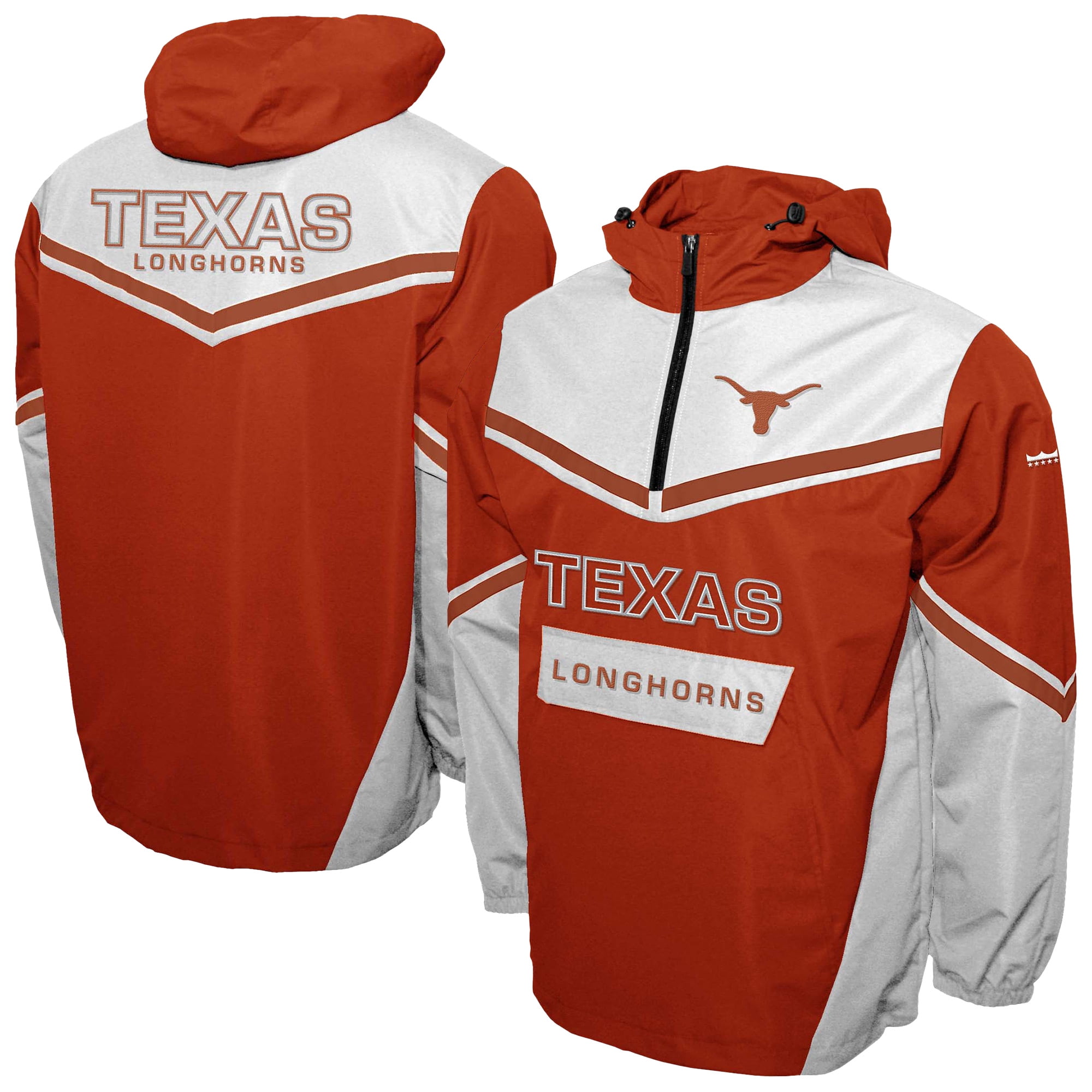 Men's Franchise Club Texas Orange Texas Longhorns Action Anorak Half ...