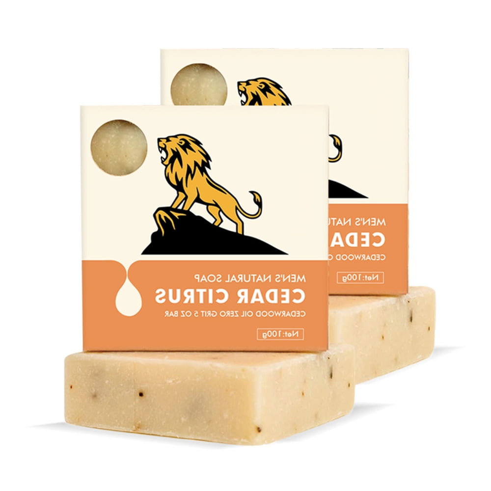 Men's Fresh Cedar Soap Rich Foam Without False Slippery Soap for Men ...