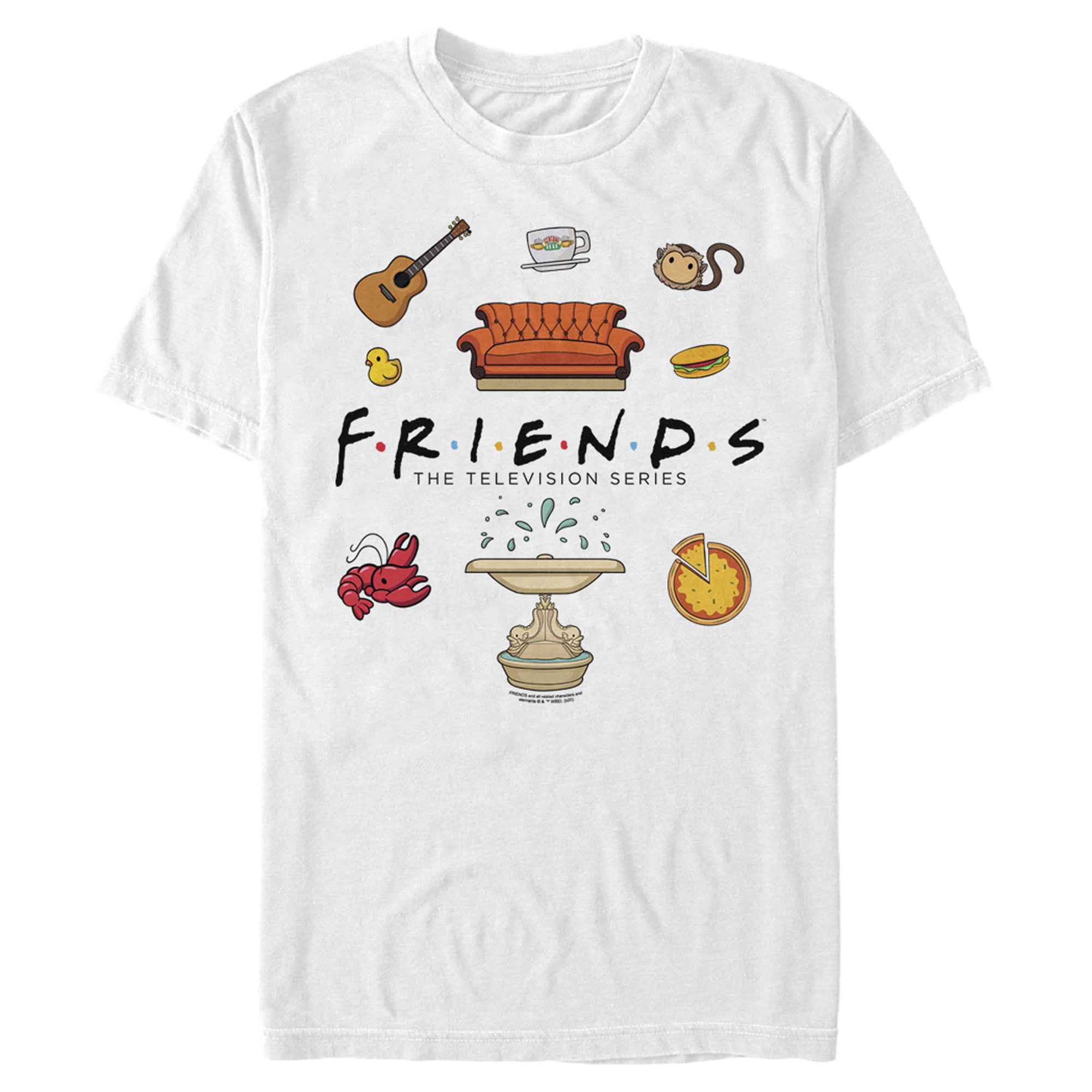 Men's Friends Favorite Moment Icons Graphic T-Shirt - Walmart.com