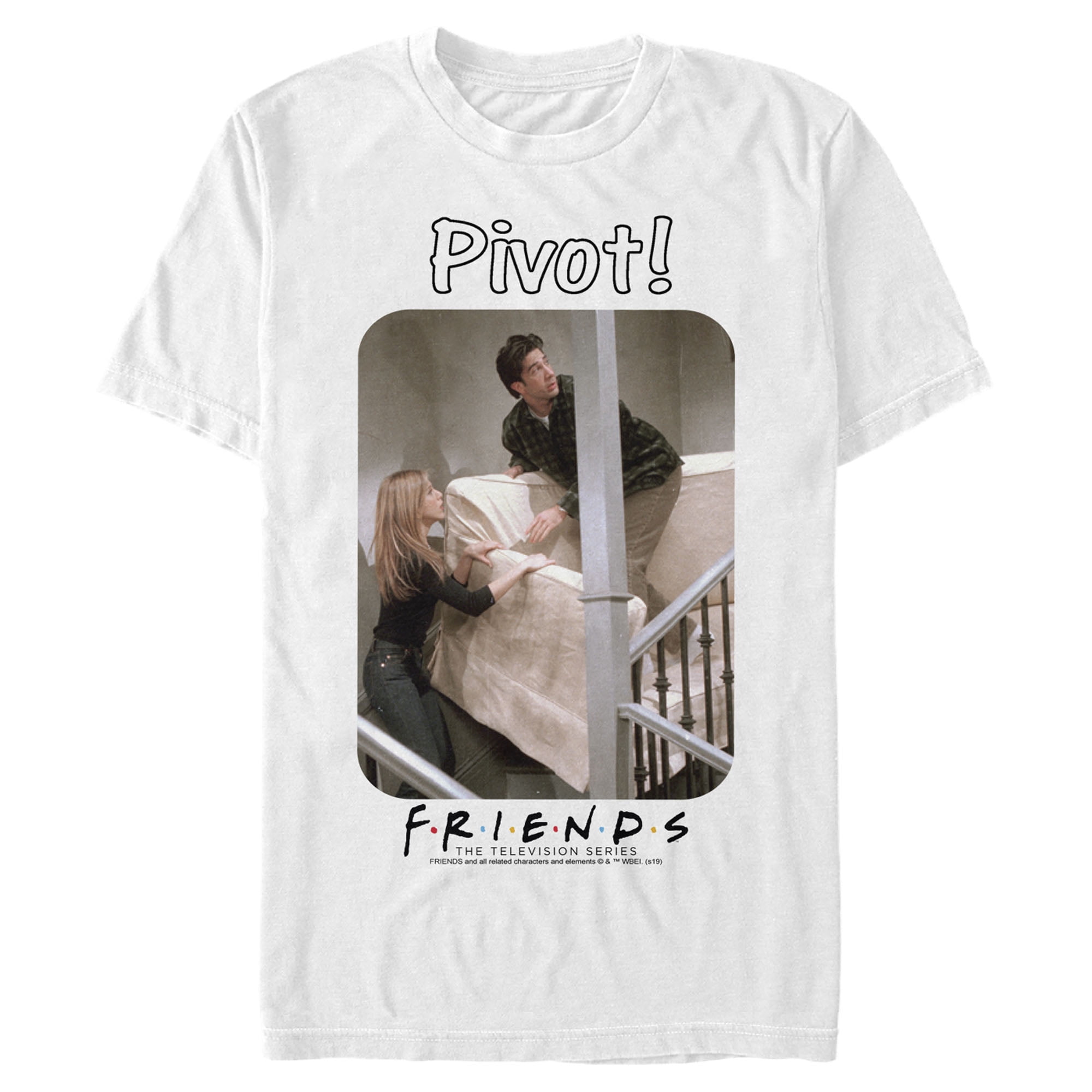 Men's Friends Ross and Rachel Pivot! Graphic T-Shirt - Walmart.com