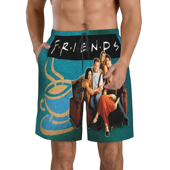 Men's Friends Tv Show Swim Trunks Quick Dry Bathing Suits Holiday Beach ...