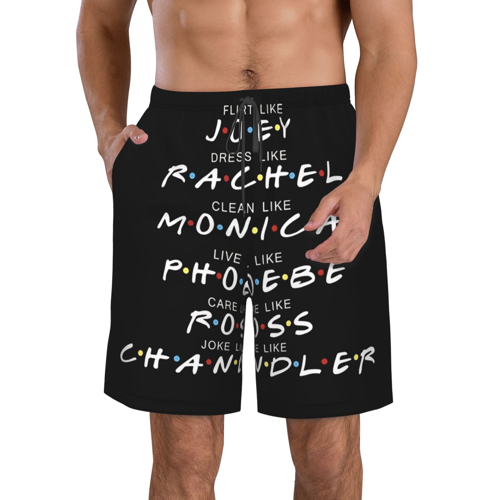 Men's Friends Tv Show Swim Trunks Quick Dry Bathing Suits Holiday Beach ...