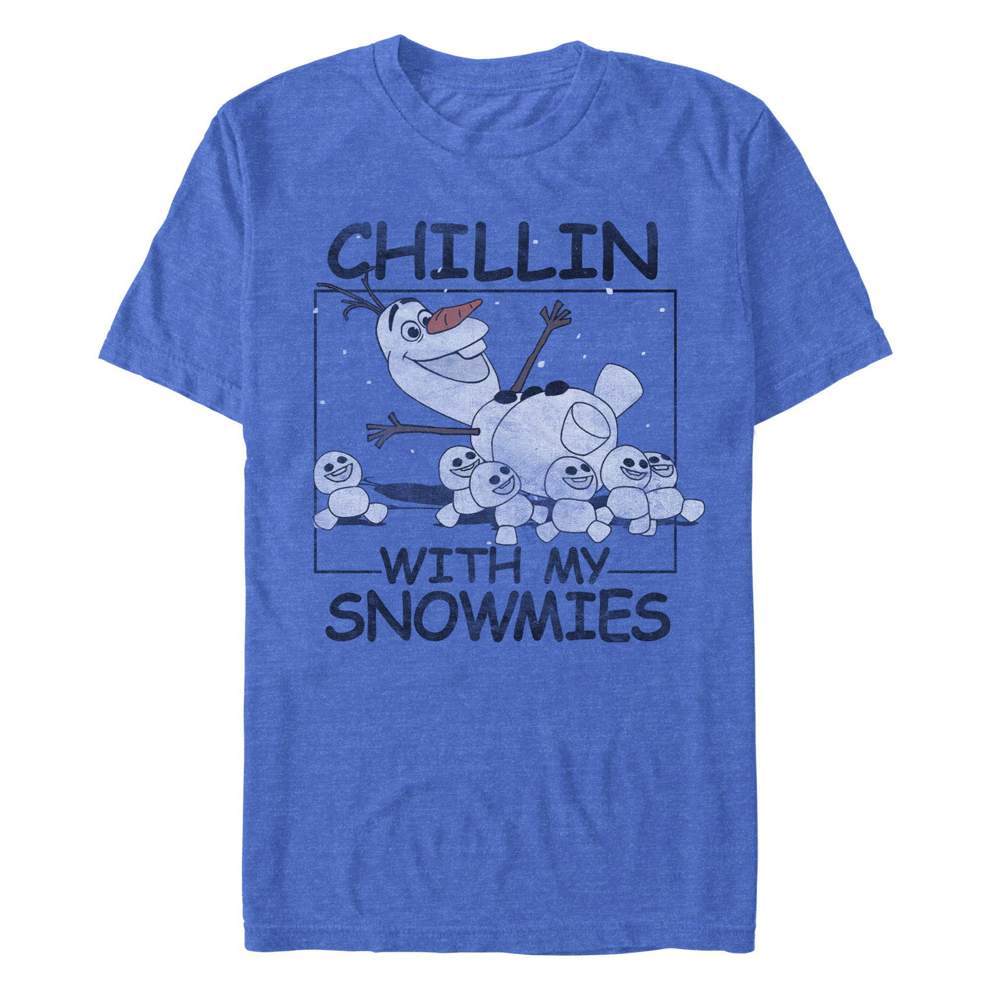 Men's Frozen Olaf Chilling with My Snowmies Graphic T-Shirt - Walmart.com
