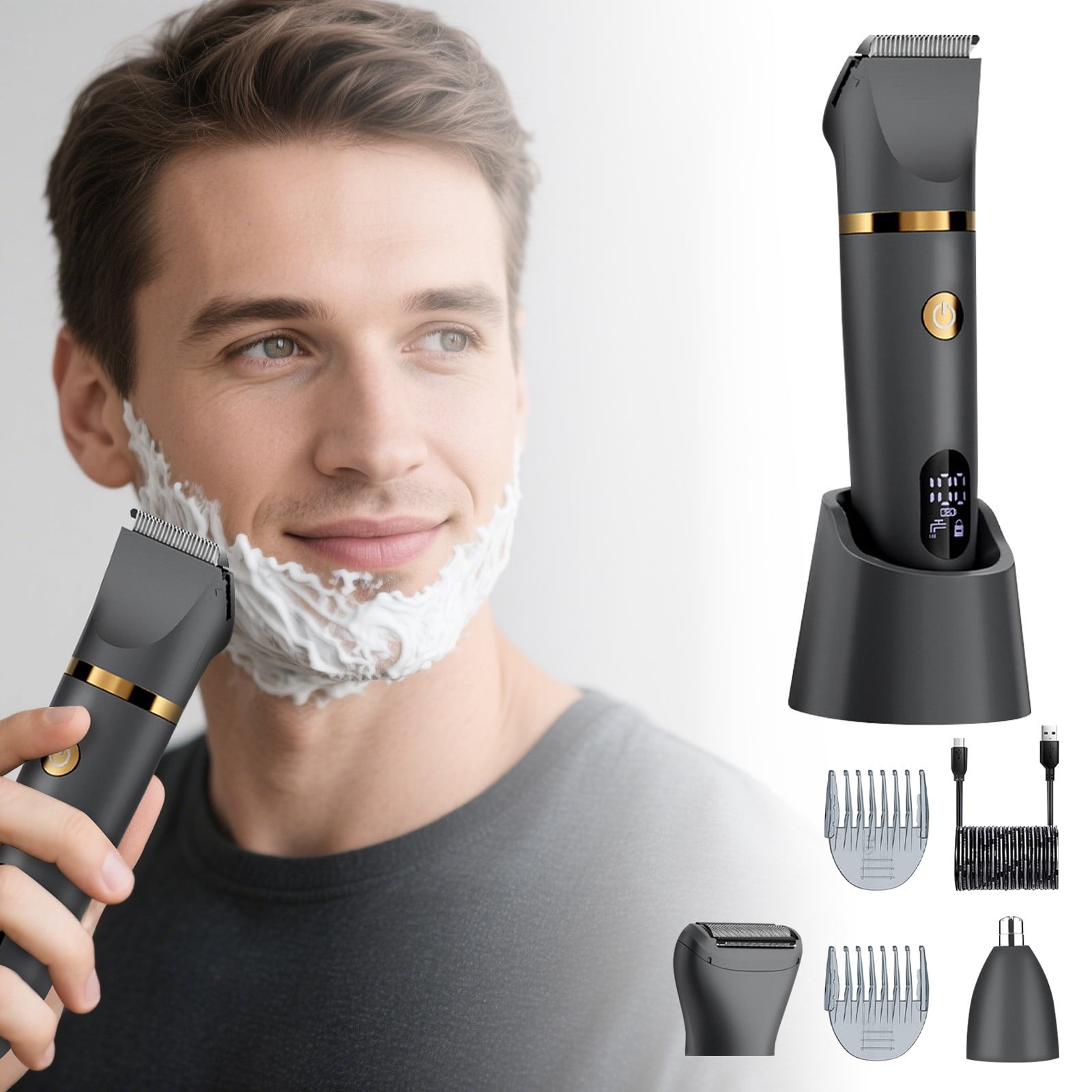 Men's Functional Body Groomer Shaver for Smooth Full Body Water Washing ...