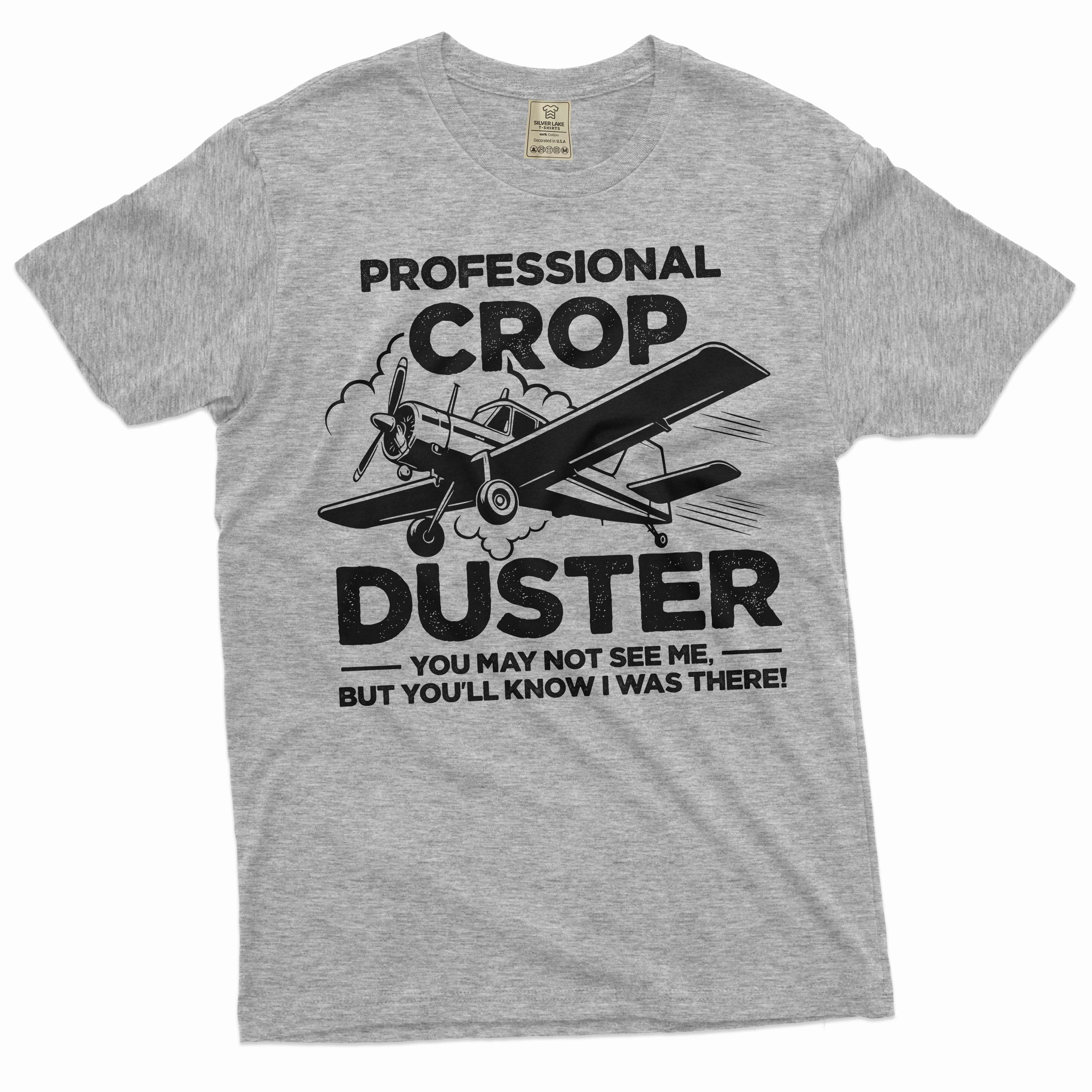 Men's Funny Crop Duster T-shirt Airplane Joke Shirt Funny Farting Shirt ...