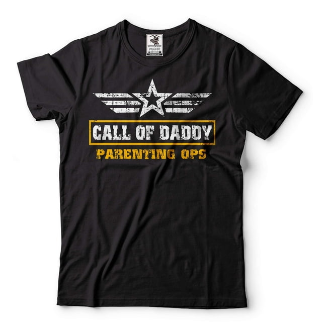 Men's Funny Dad T-Shirt Father's Day Dad Shirt Call Of Daddy Tee Daddy ...