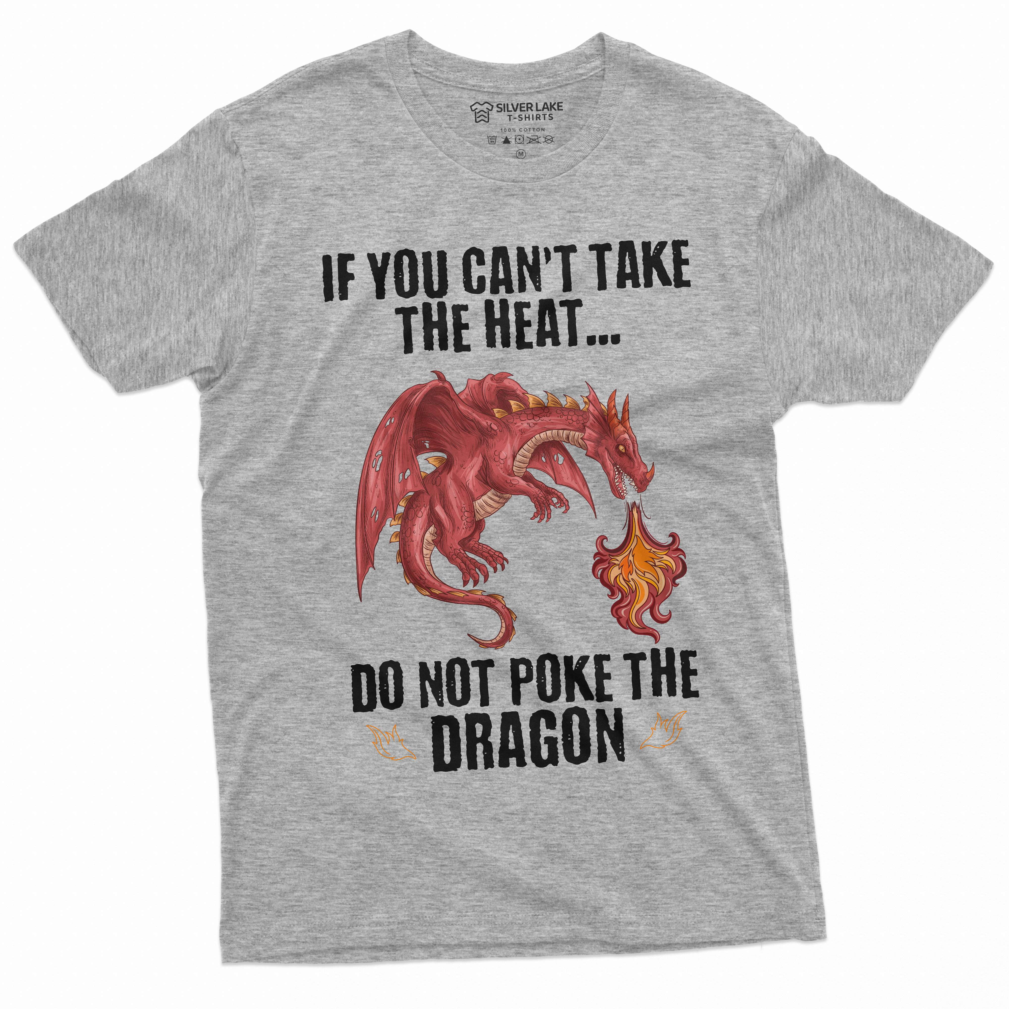 Men's Funny Poke dragon T-shirt dont poke dragon funny Birthday gift ...