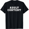 Men's Funny Slogan Adult Content Graphic Cotton Crewneck T-Shirt ...