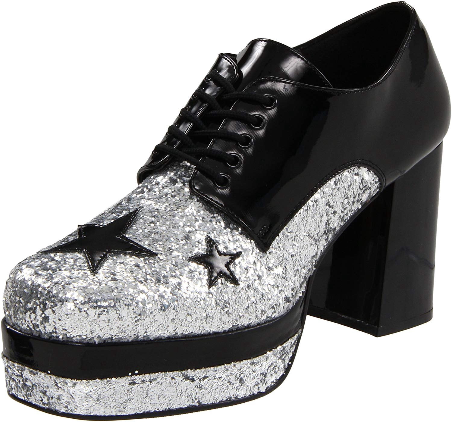Men's Funtasma Glamrock 02 Retro Platform Shoes with Glitter Accents ...