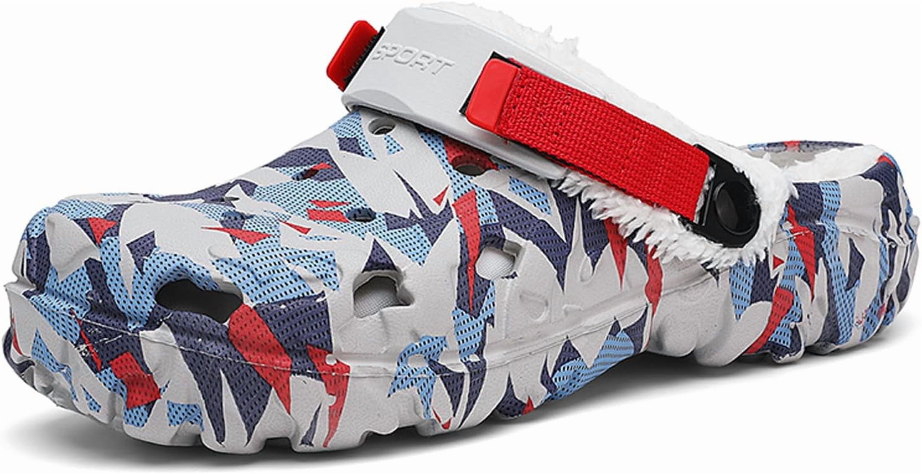 Men's Fur Lined Clogs: Winter Fuzzy Clogs Garden Shoes - Outdoor Warm ...