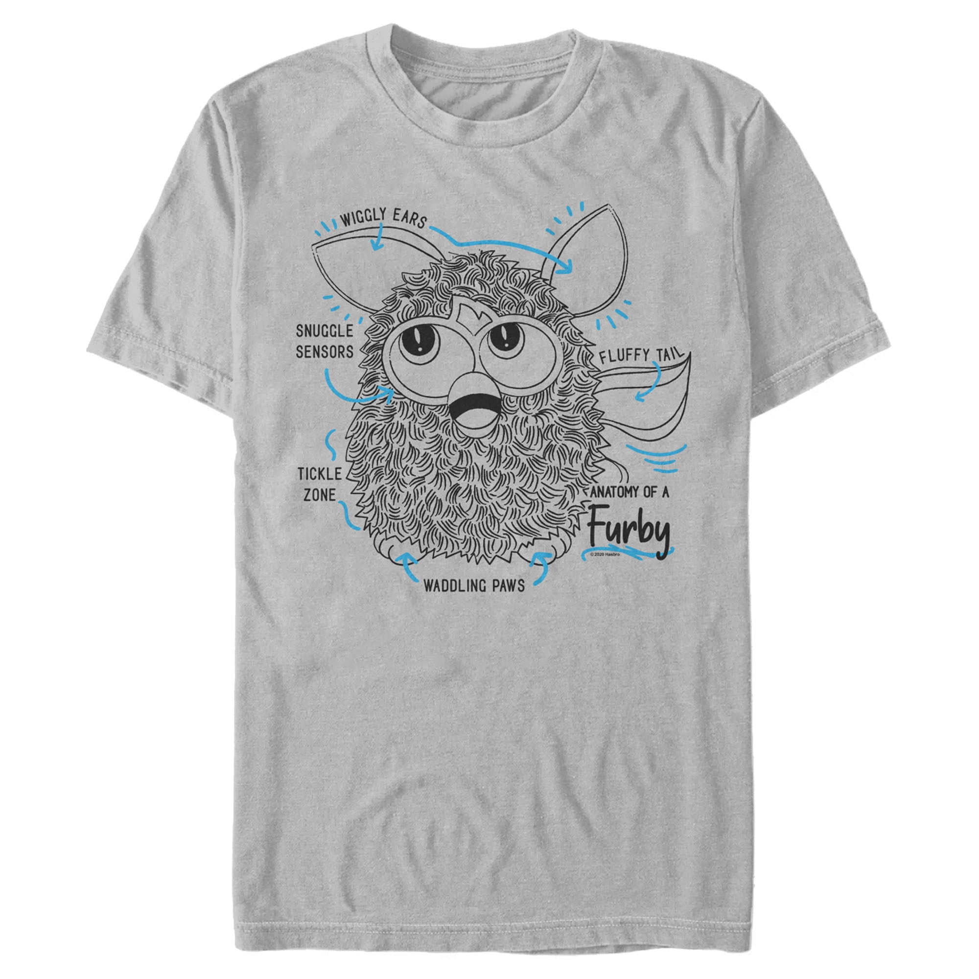 Men's Furby Anatomy Graphic T-Shirt - Walmart.com