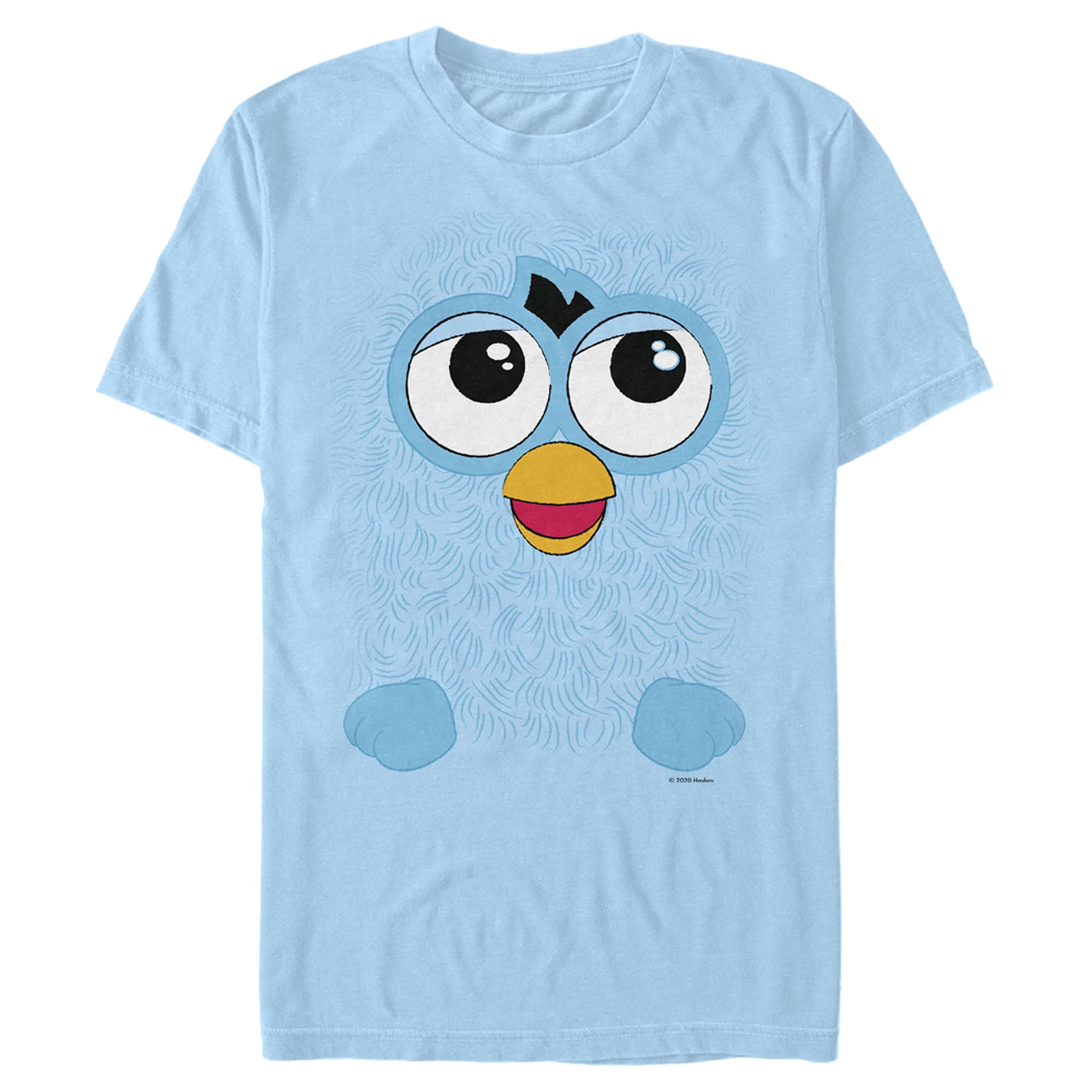 Men's Furby Blue Furby Graphic Tee Light Blue 2X Large - Walmart.com