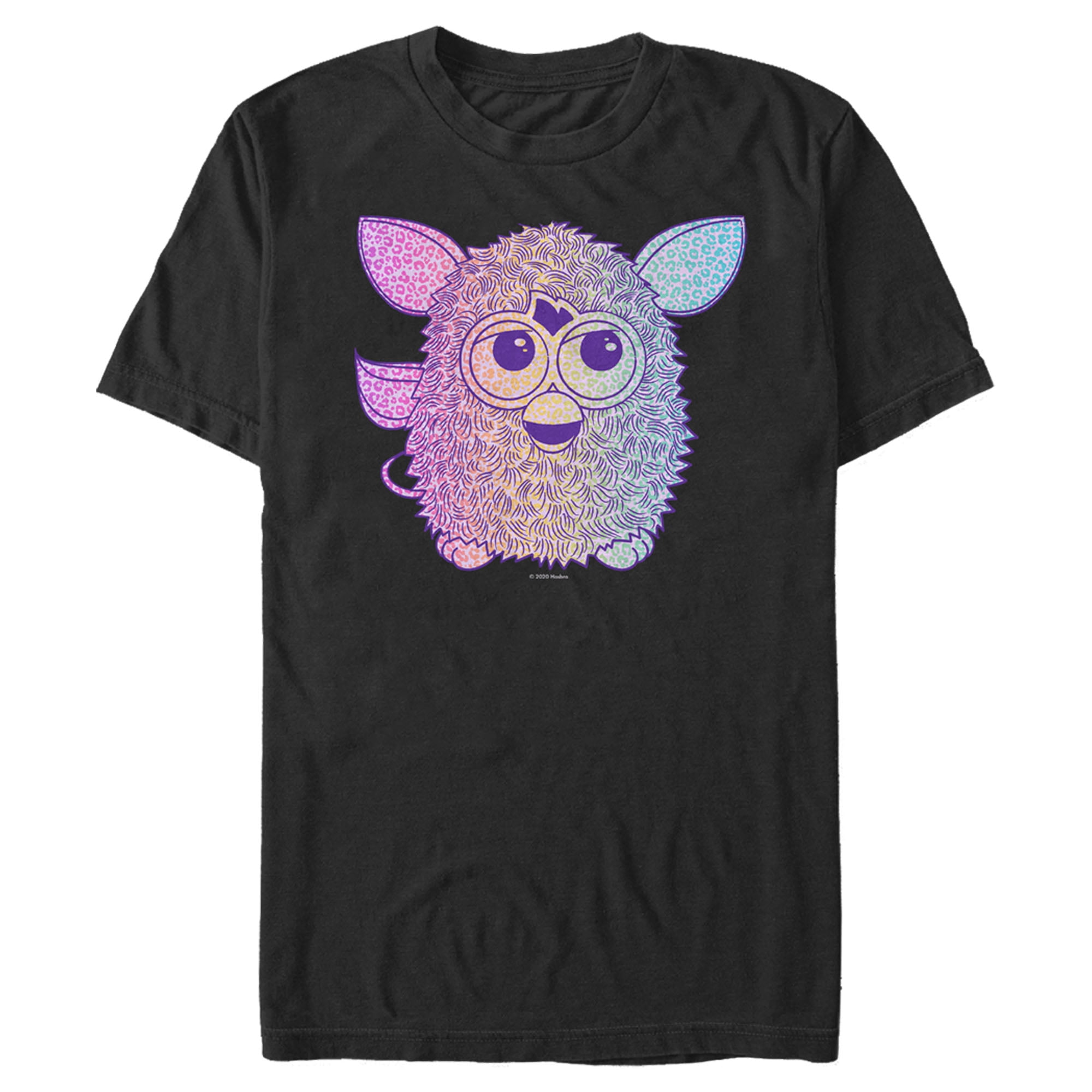 Men's Furby Pastel Gradient Furby Graphic Tee Black Small - Walmart.com