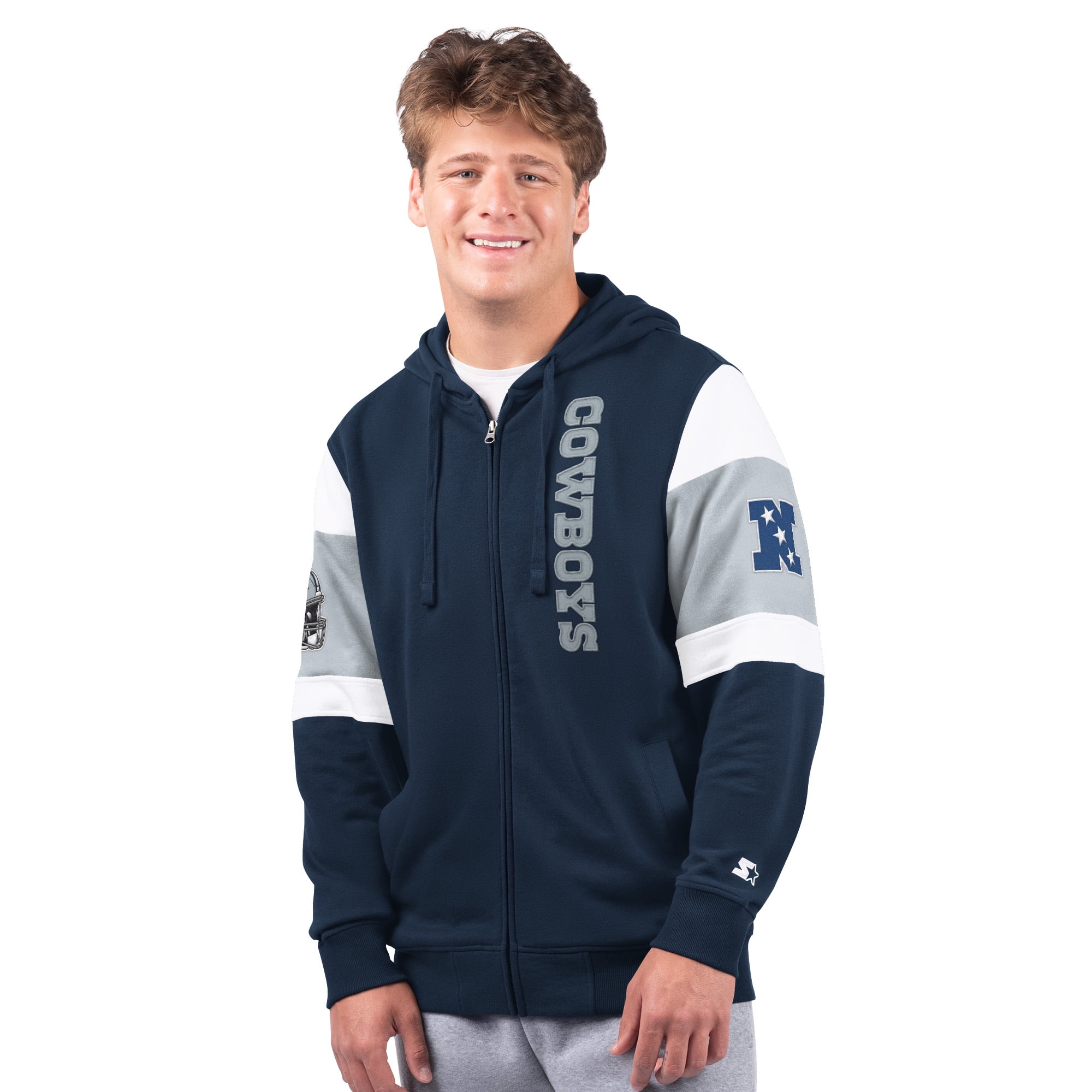 Men's G-III Sports by Carl Banks Navy Dallas Cowboys Extreme Full-Zip ...