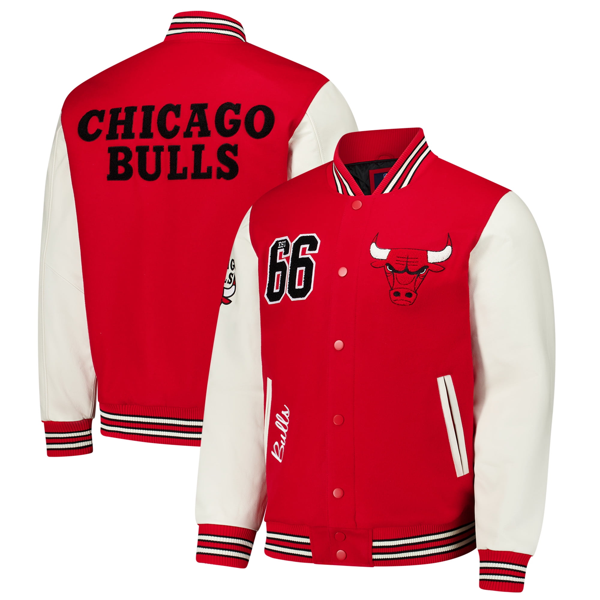 Men's G-III Sports by Carl Banks Red Chicago Bulls Moneyball Wool ...