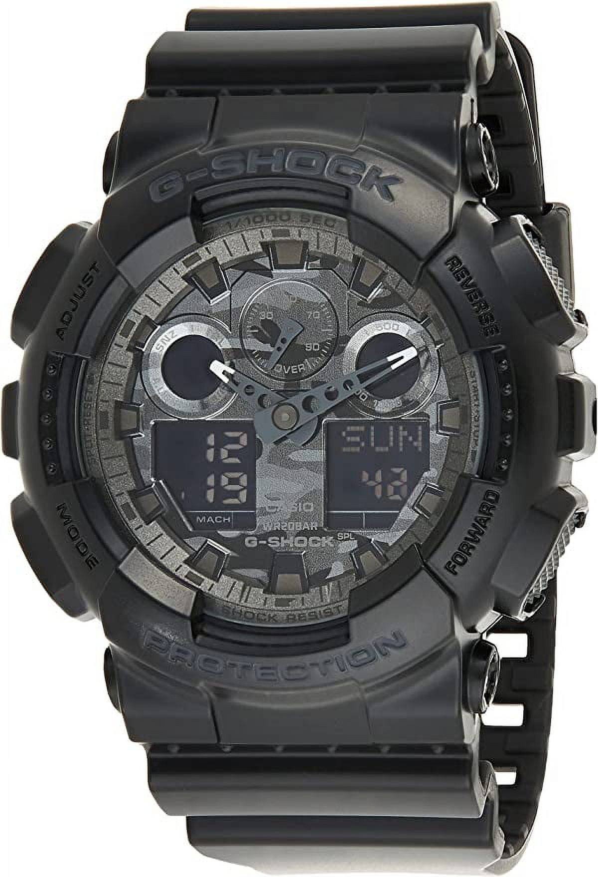 Men's G-Shock GA100CF-1A Digital Resin Quartz Watch - Walmart.com