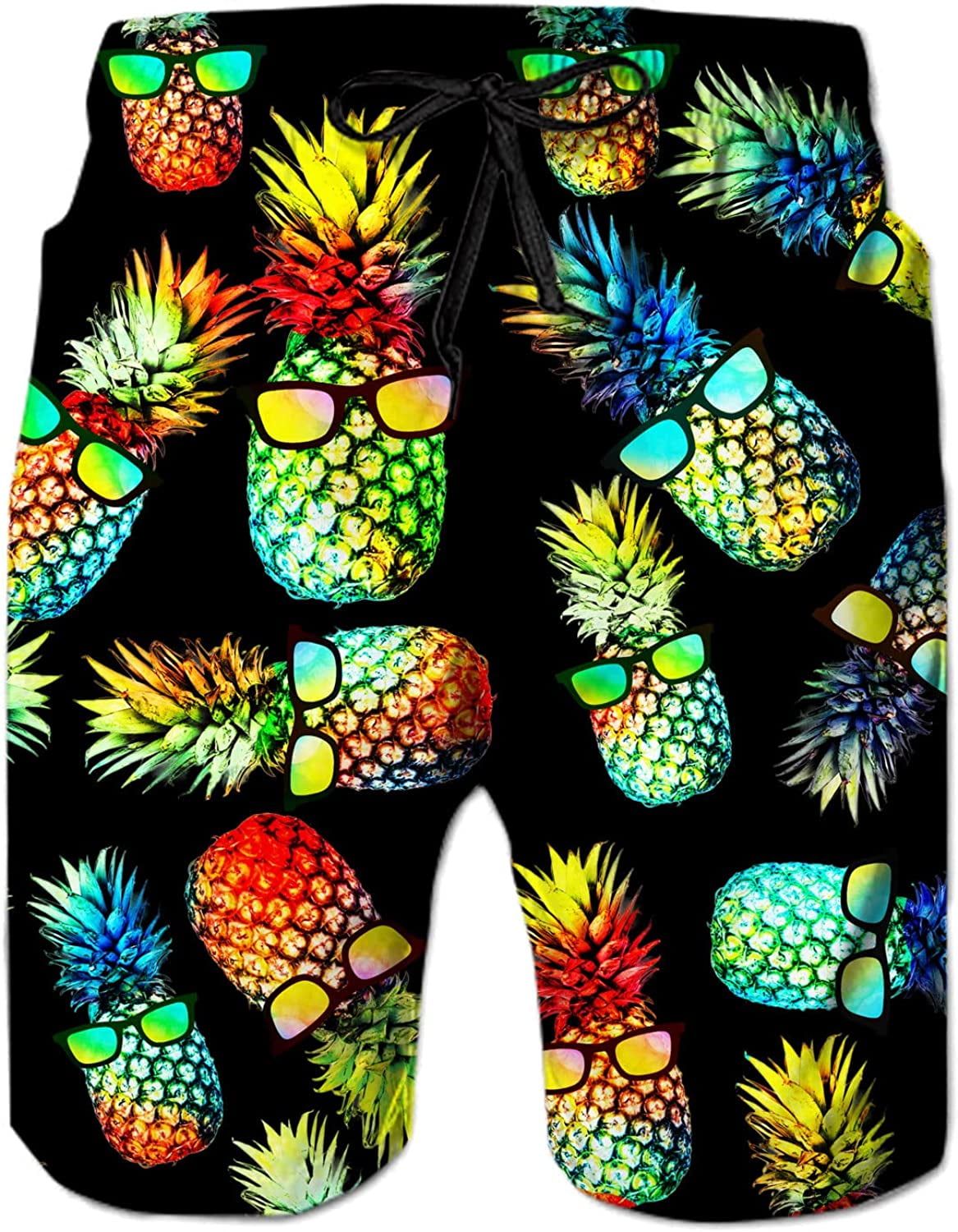 Men's Galaxy Pineapple Mens Swim Trunks 3D Print Boardshorts Quick Dry ...