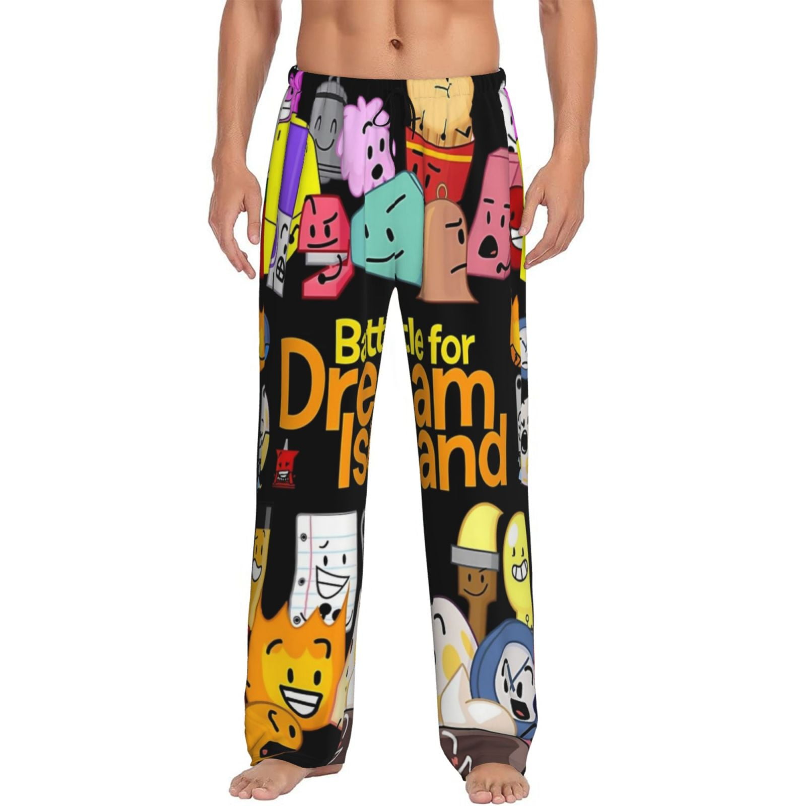 Men's Game BFDI Battle For Dream Island Pajama Pants Lounge Sleepwear ...