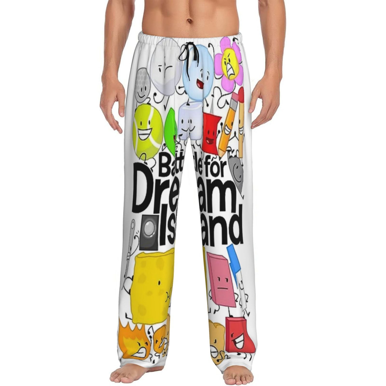 Men's Game BFDI Battle For Dream Island Pajama Pants Lounge Sleepwear ...