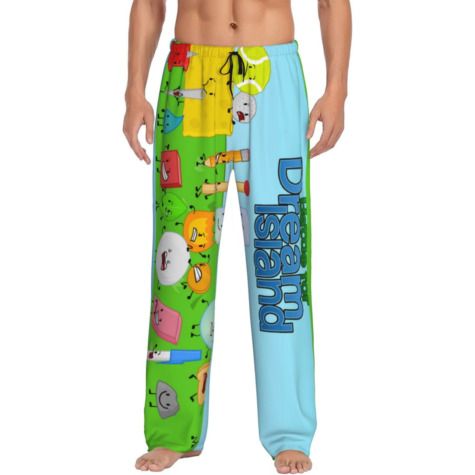Men's Game BFDI Battle For Dream Island Pajama Pants Lounge Sleepwear ...